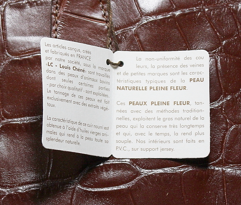 Images for 499909. BAG, leather Belli Atlantique, Louis Chéné. - Auctionet