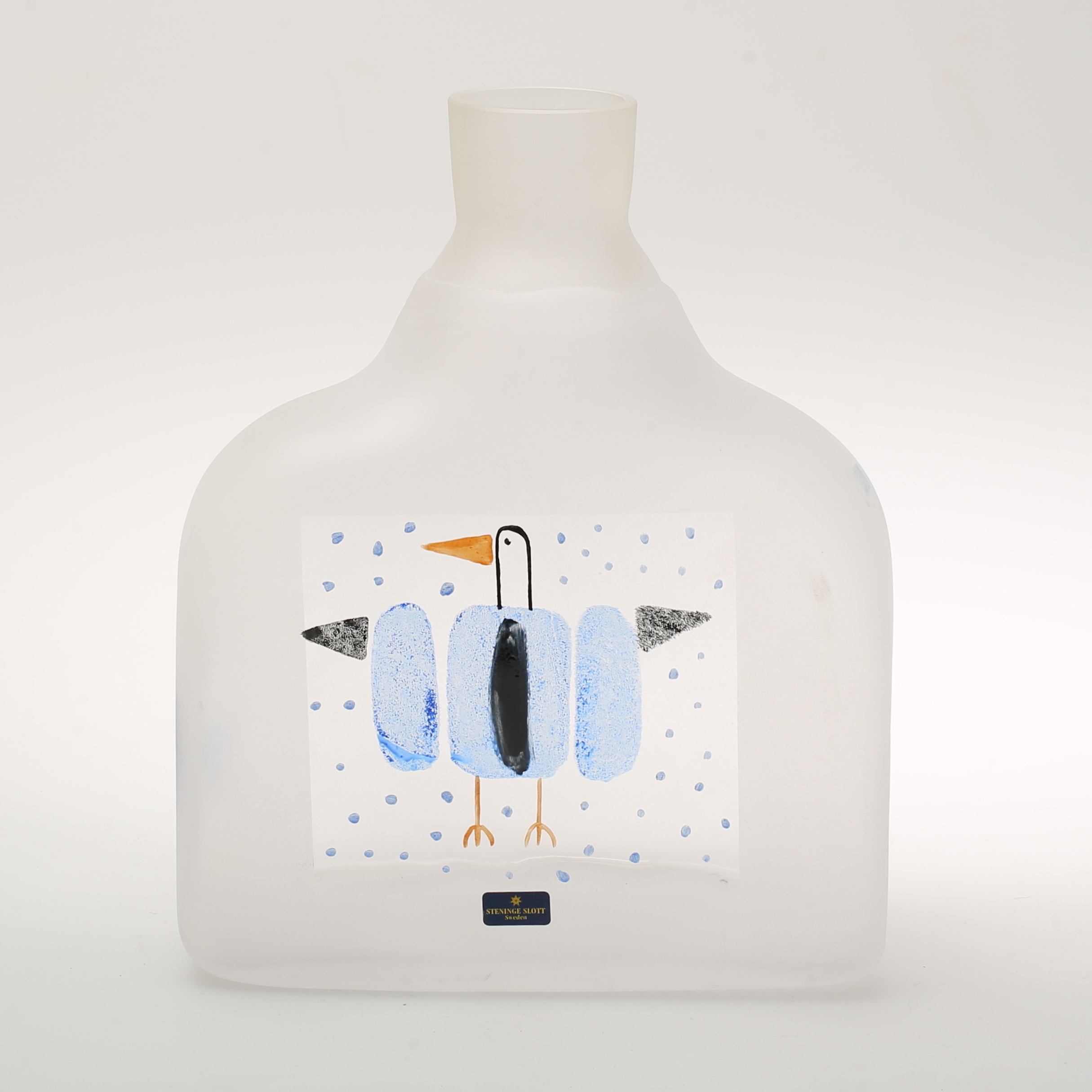 Images for 506314. VASE, glass, "Steninge Castle", Jan Wiberg. - Auctionet