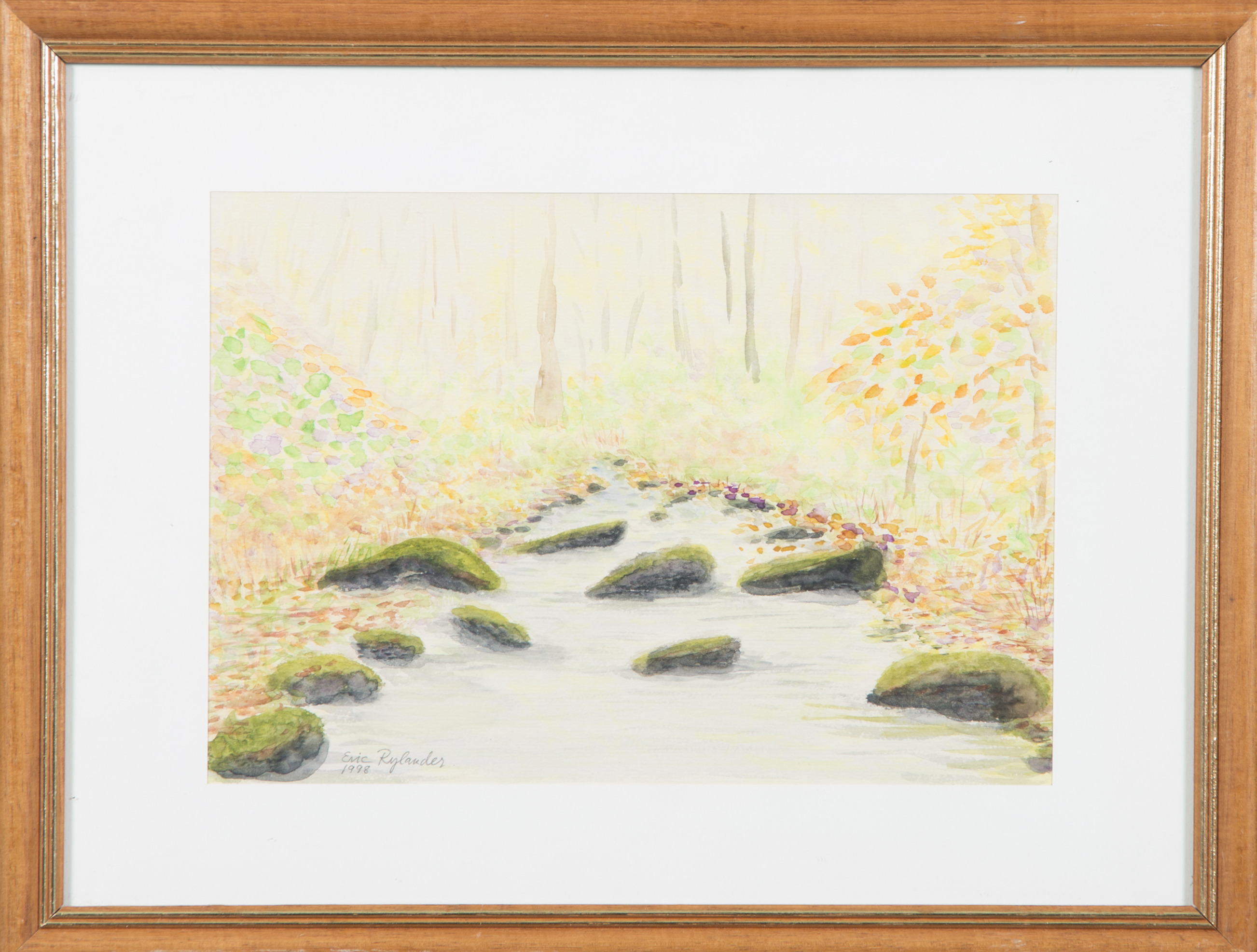 Images for 507932. ERIC RYLANDER. Landscape with stream, watercolour ...