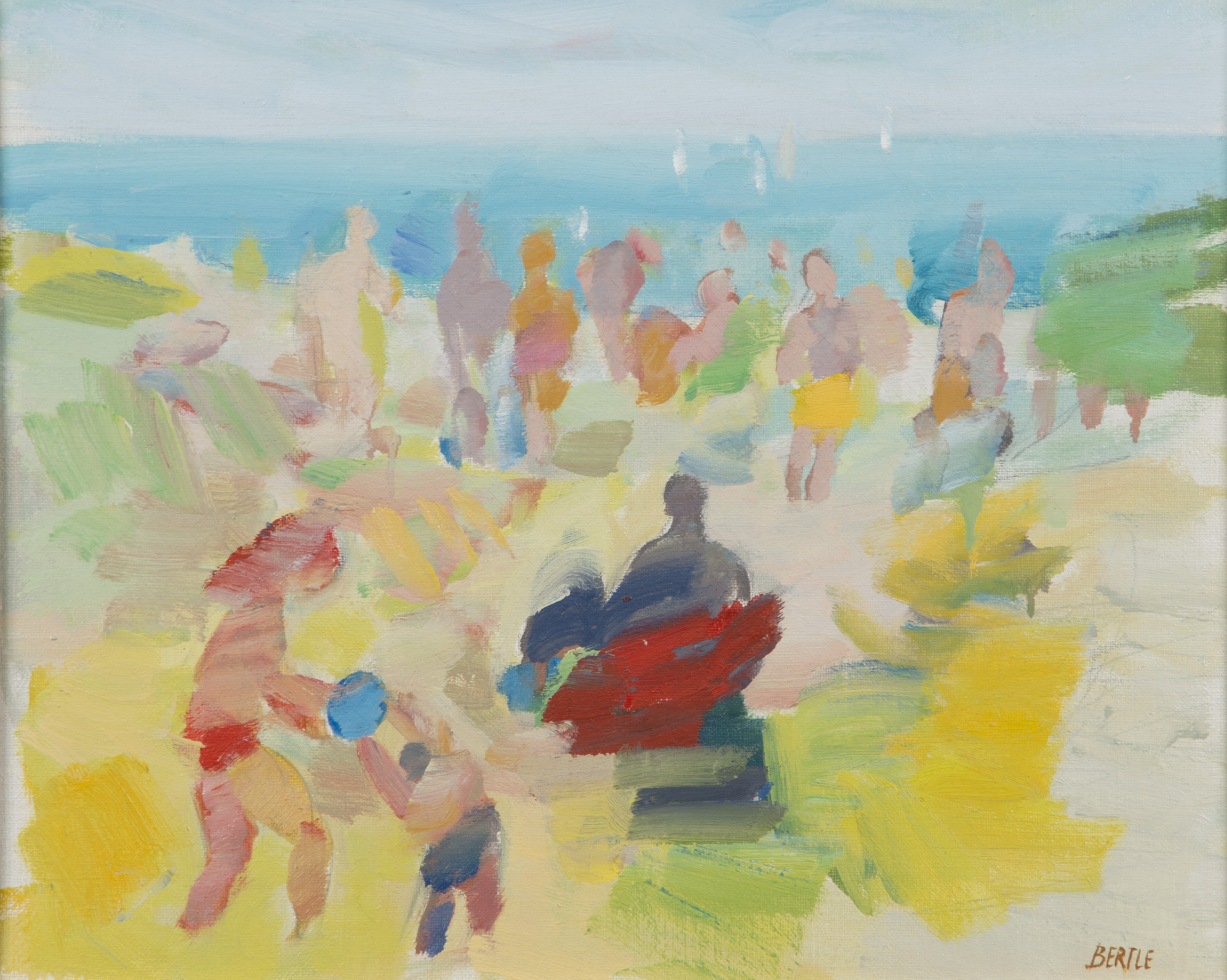 Images for 517130. LARS BERTLE. "Bad day", oil on canvas, signed Bertle ...