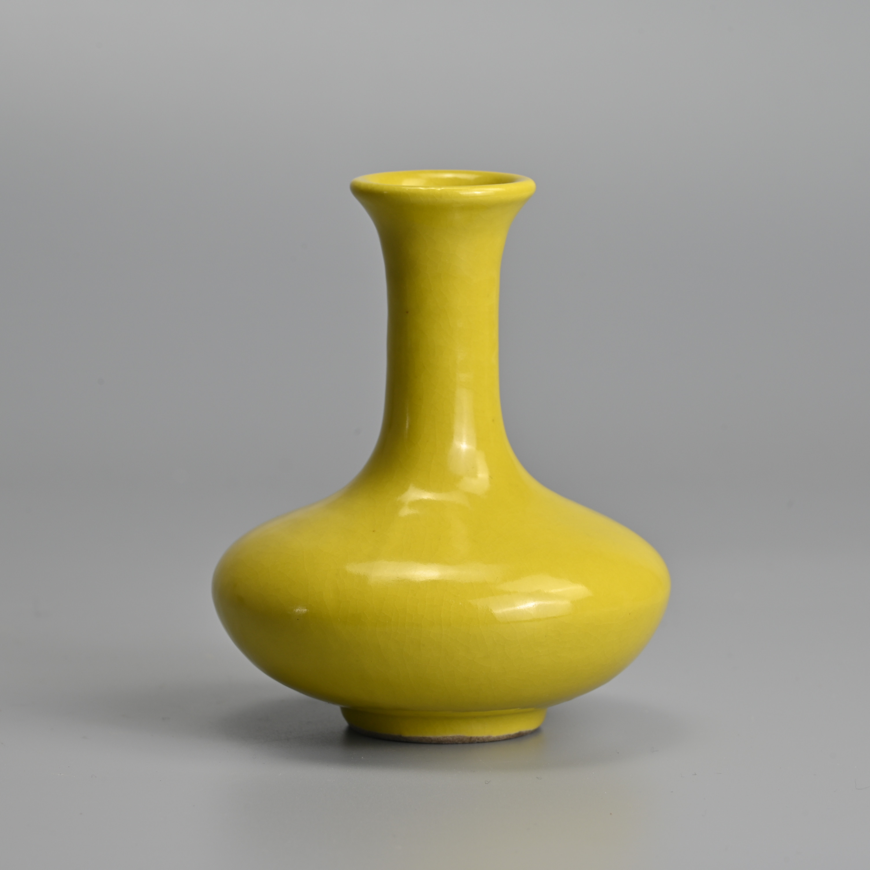 Images for 5179477. A CHINESE YELLOW GLAZED MINIATURE PORCELAIN VASE ...