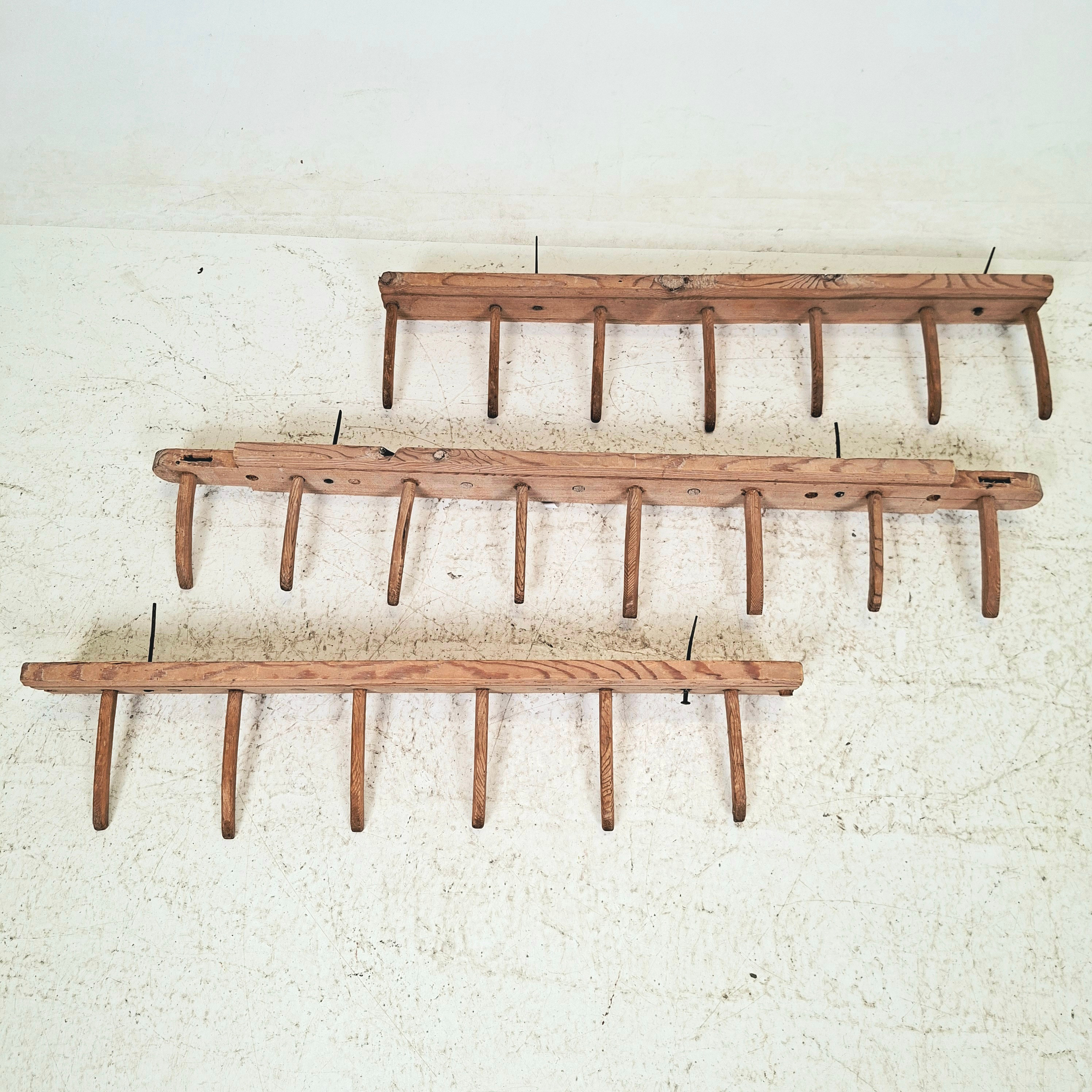 PEG RAILS, 3 pcs. Swedish Folk Art - Furniture - Auctionet