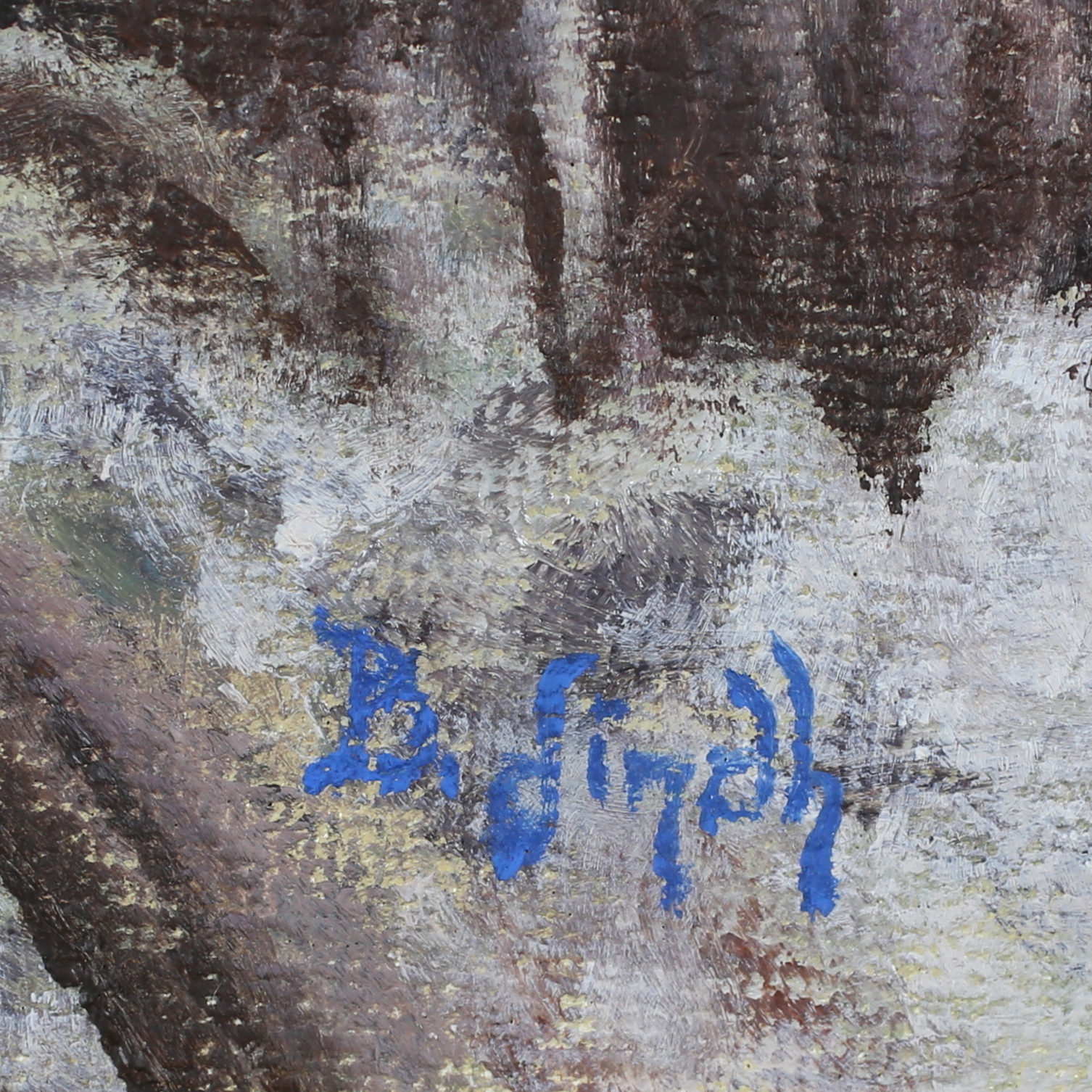 Images for 538545. BERTIL LINDH. Deer, oil on canvas, signed B Lindh ...