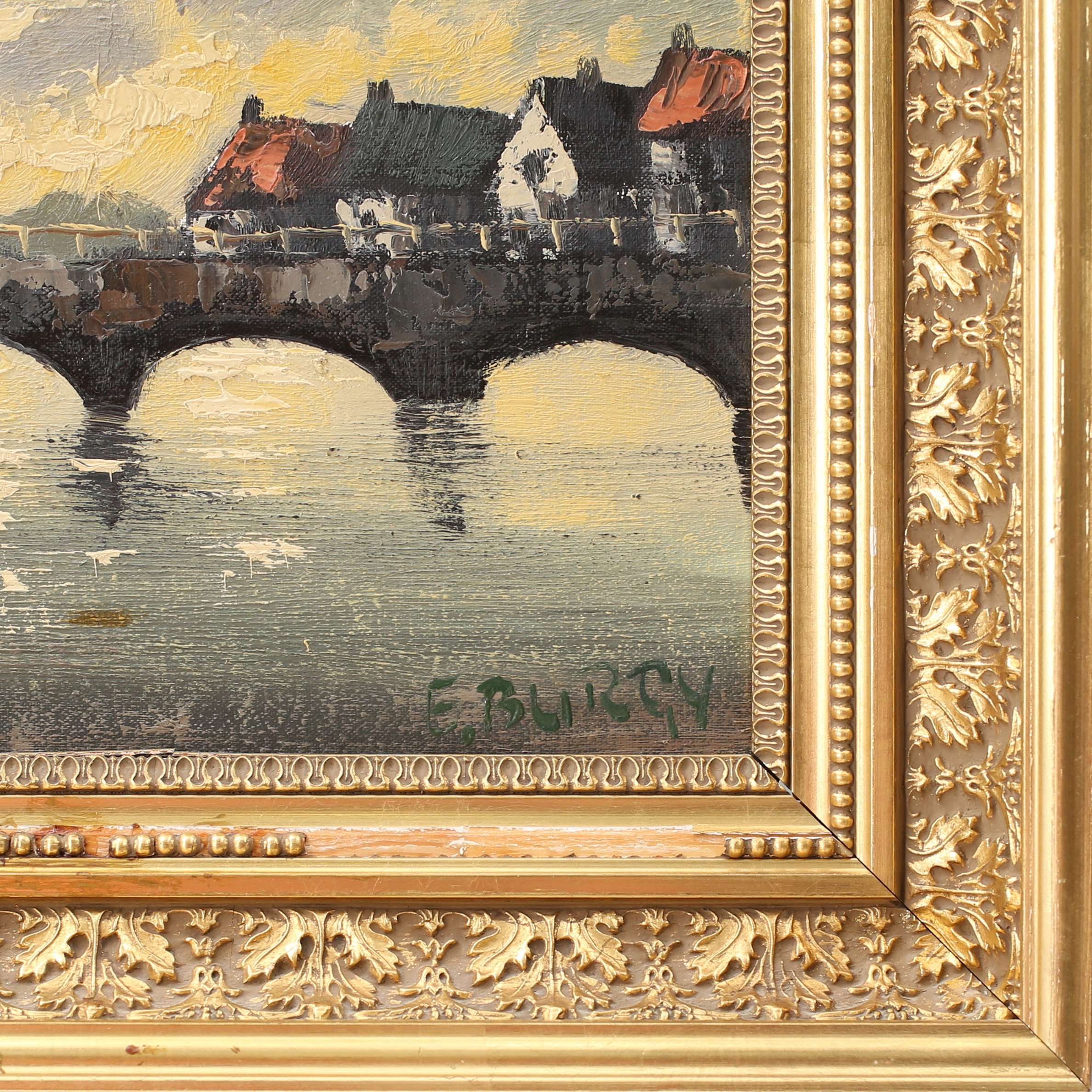 Images for 542549. EMANUEL BÜRGY. Port motif, oil on canvas, signed E ...