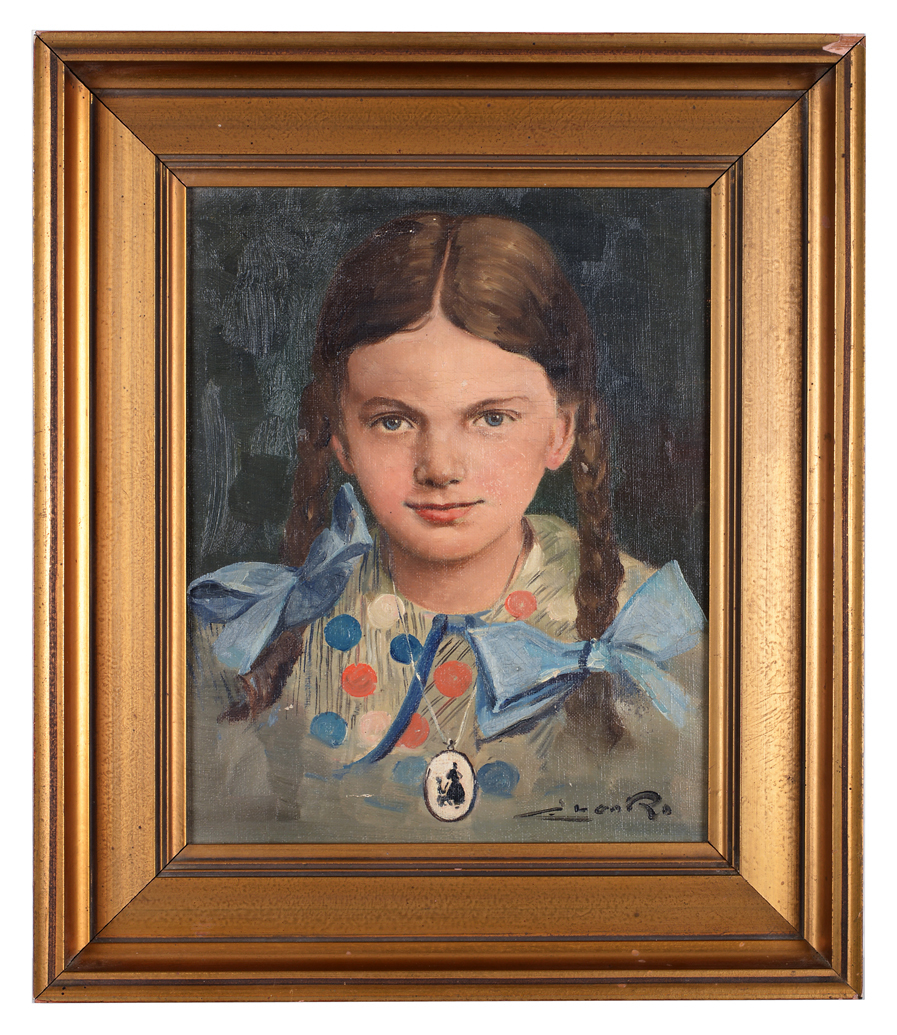 Bilder zu 550849. KINDERPORTRÄT, junges Mädchen in gepunkteter Bluse ...