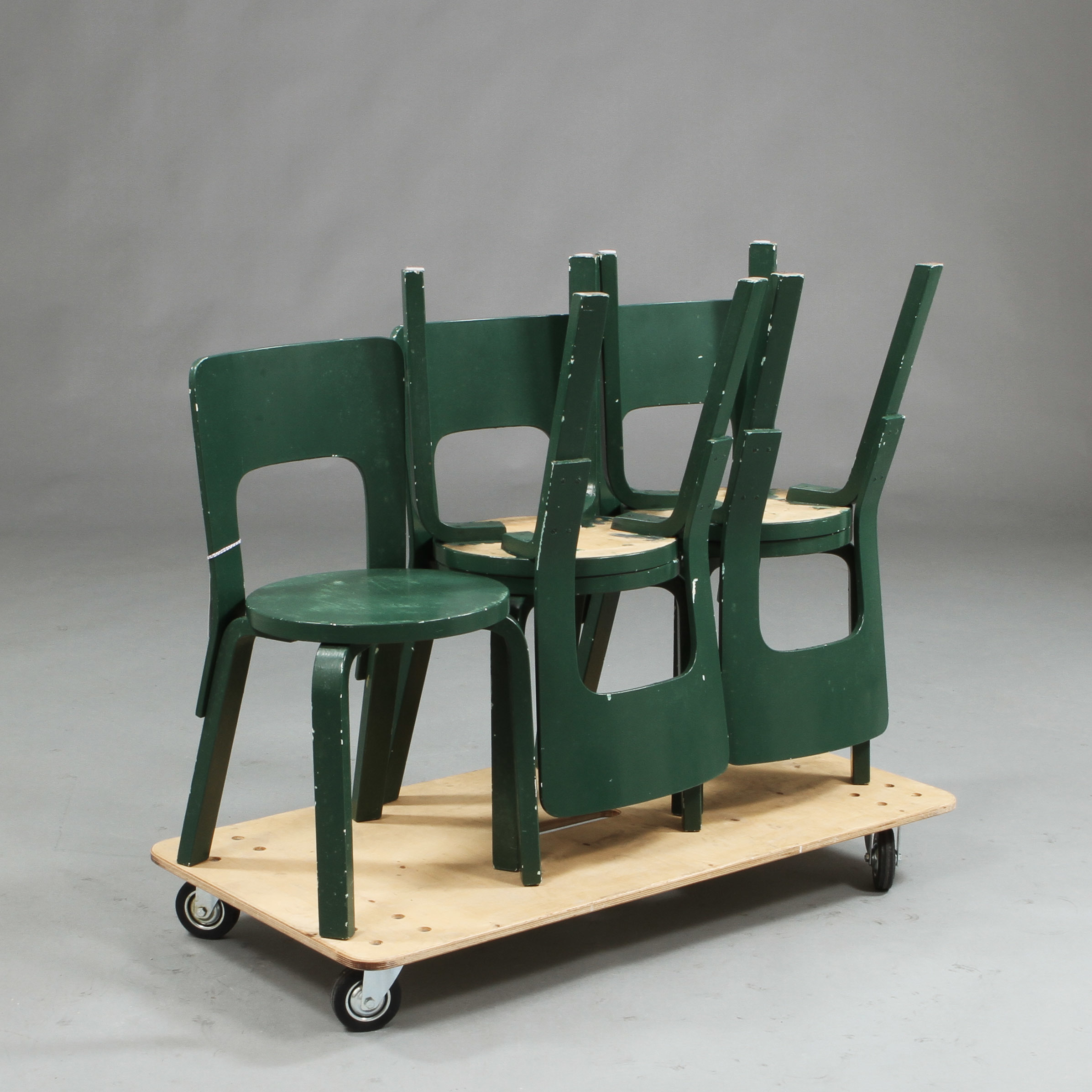 Images for 566659. CHAIRS, 5 pcs "Model 66", Alvar Aalto. - Auctionet