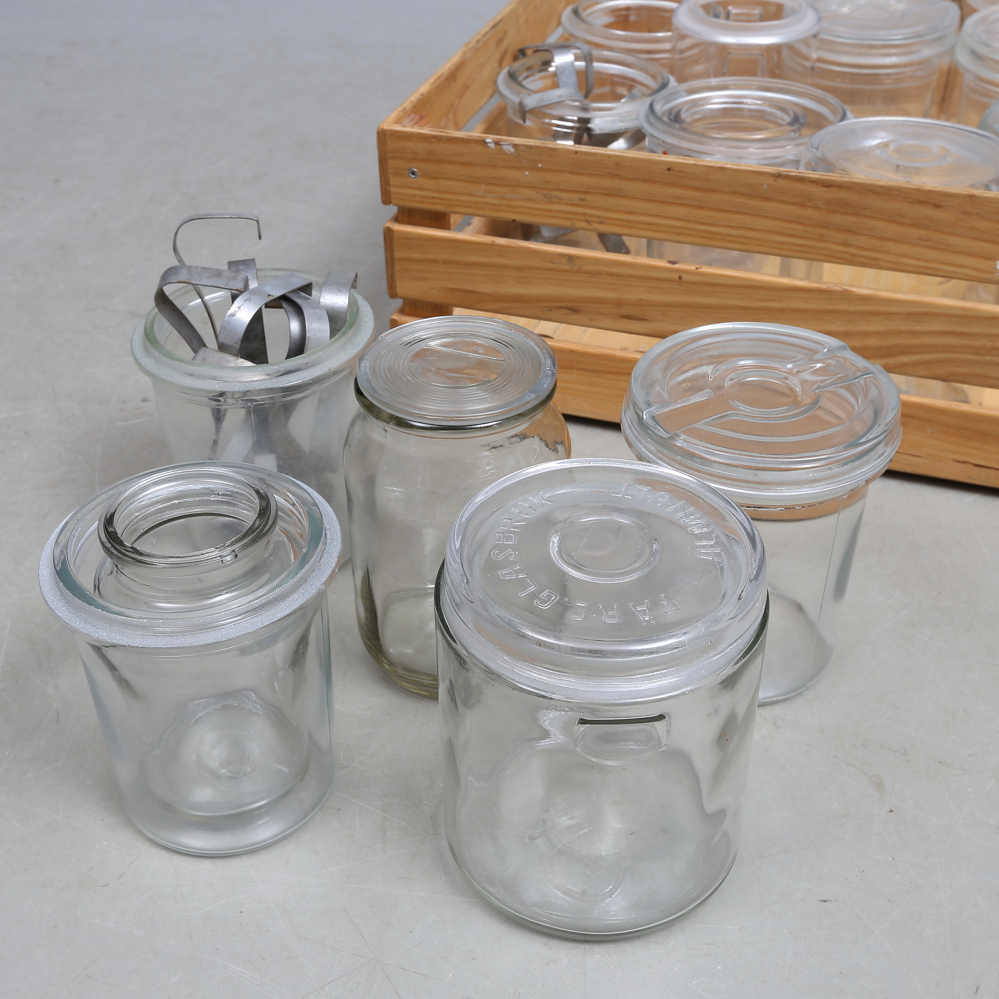 KONSERVBURKAR, glas, 20 st. Glas - Övrigt - Auctionet