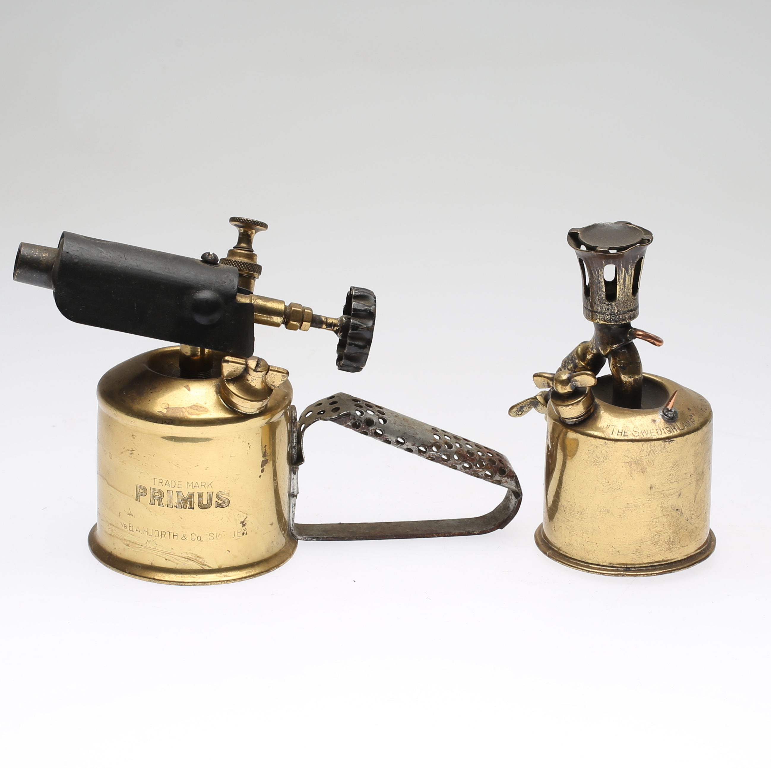 Images for 581302. BLOW LAMPS AND GAS LAMPS, 2 pcs., brass, including ...