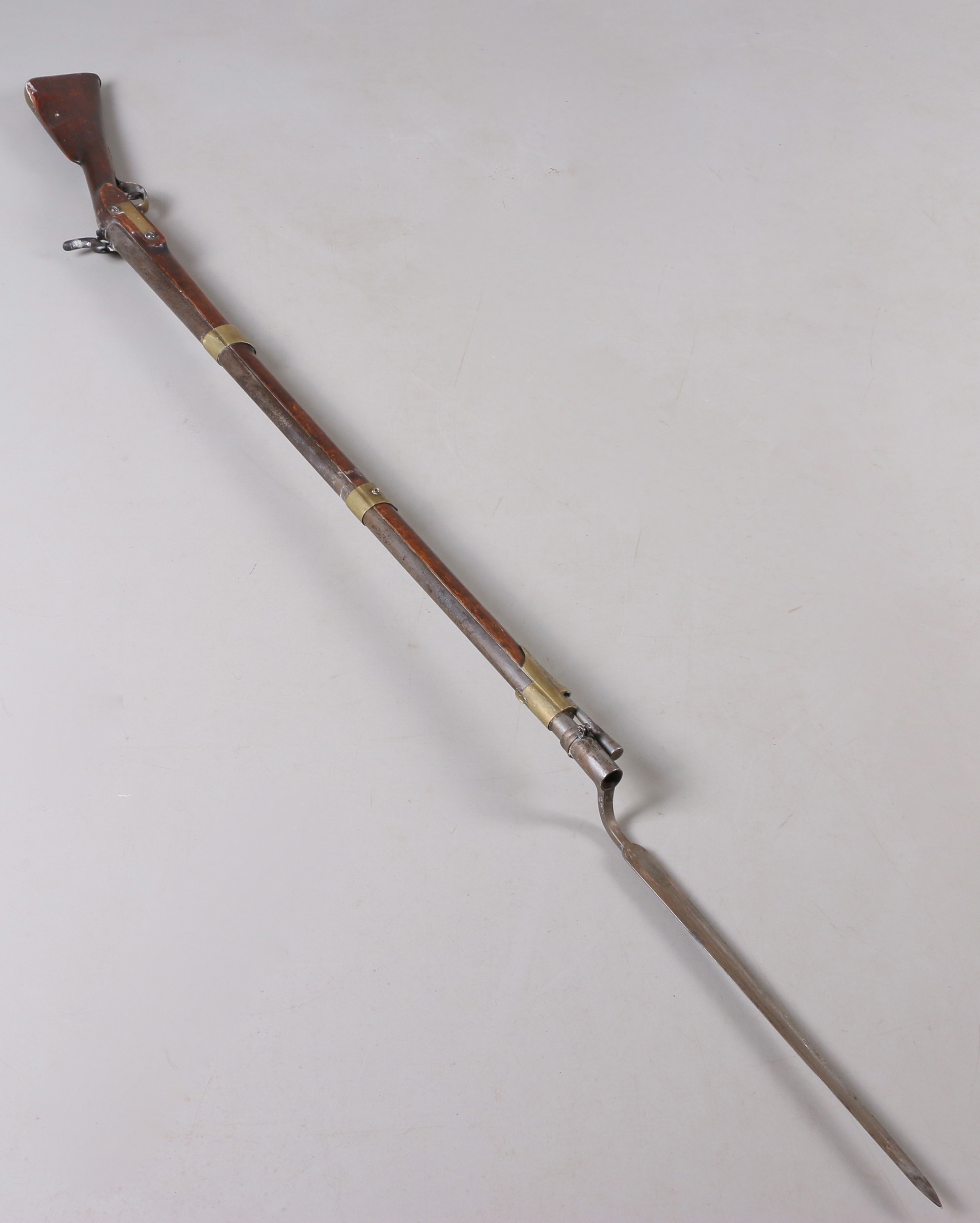 Images for 582216. BATCH LOCK RIFLE, with bayonet, 1800s. - Auctionet