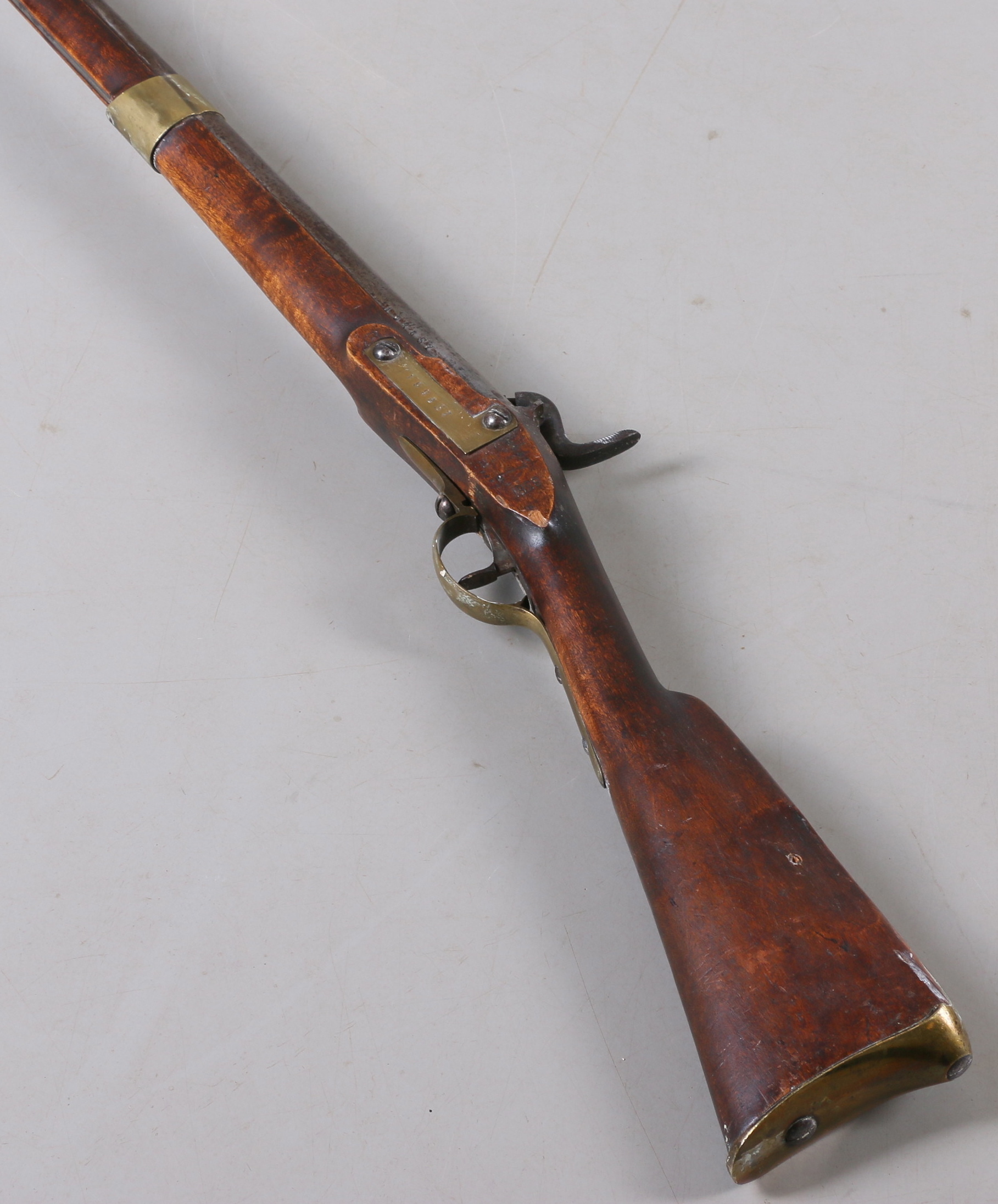Images for 582216. BATCH LOCK RIFLE, with bayonet, 1800s. - Auctionet