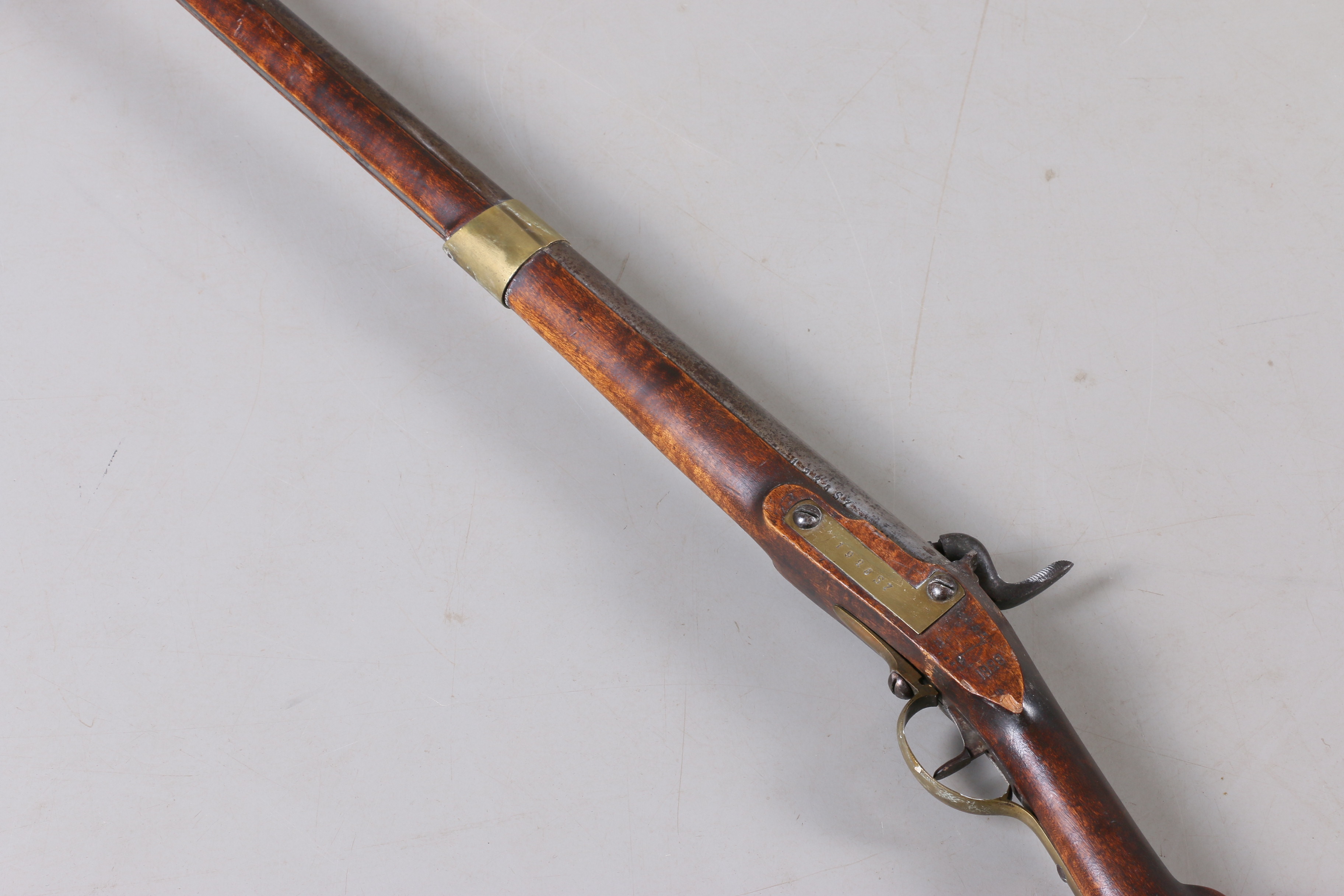 Images for 582216. BATCH LOCK RIFLE, with bayonet, 1800s. - Auctionet