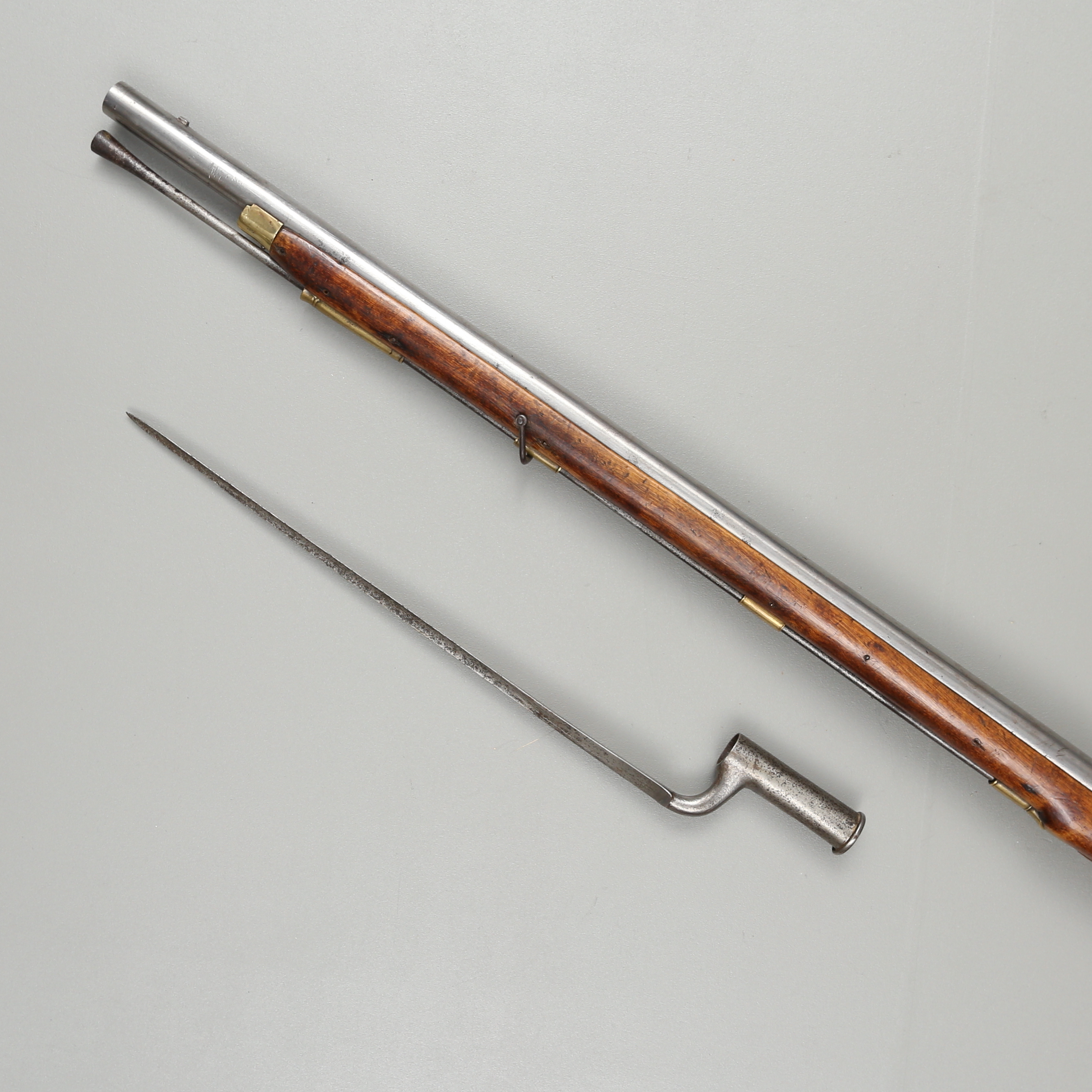 Images for 582362. FLINTLOCK RIFLE with BAYONET, 18th/19th century ...