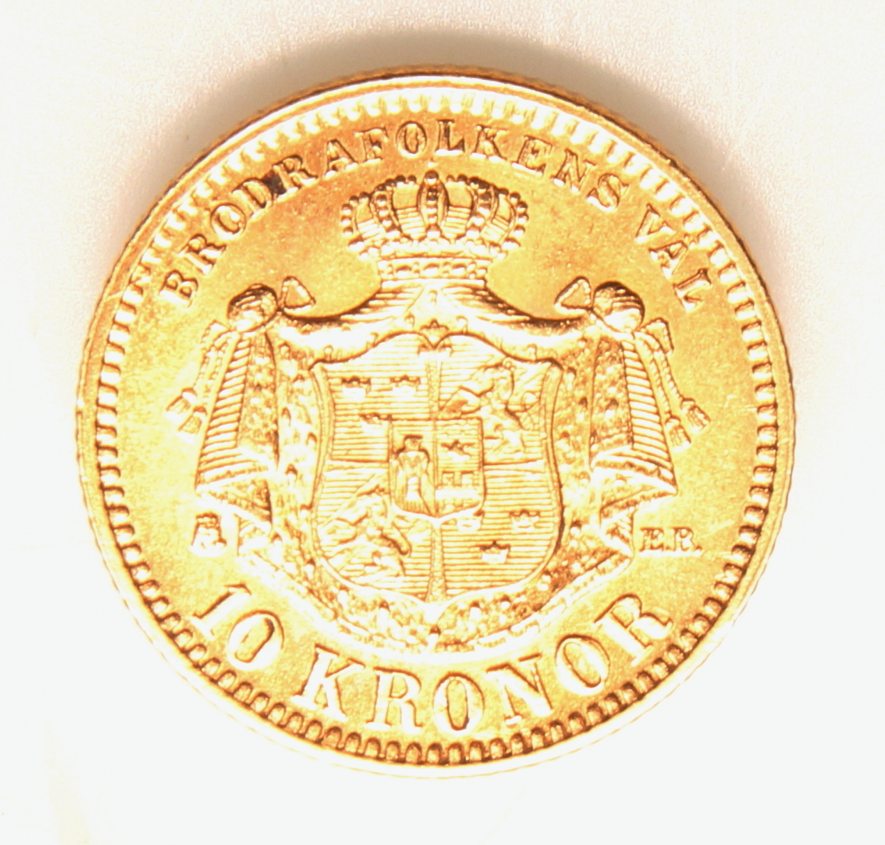 GULDMYNT, 10 kr, 1883, Sverige. Mynt, Medaljer & Frimärken - Mynt ...