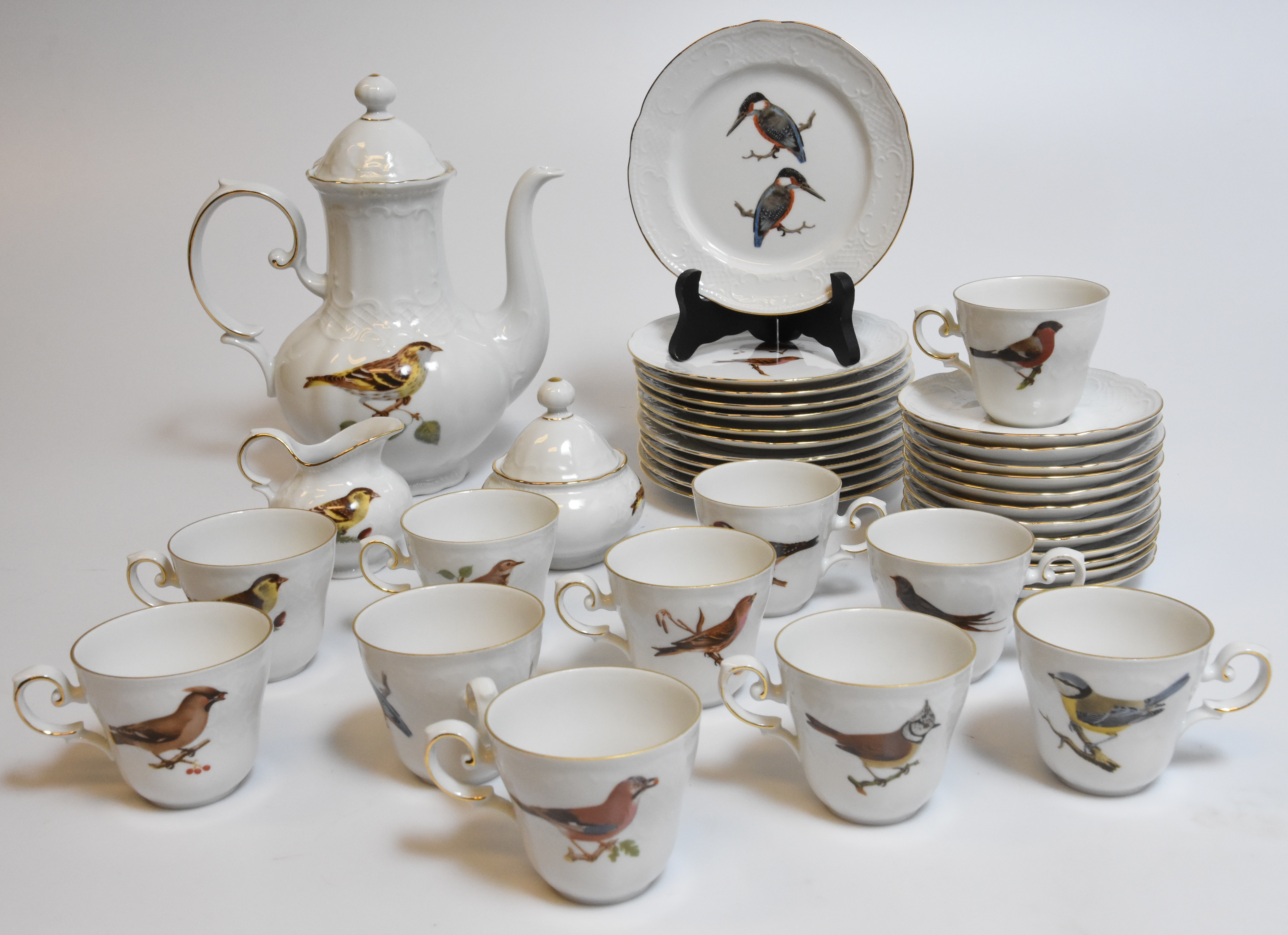 Bilder von 588002. KAFFEESET, 40 Teile Porzellan "Swedish Birds" nach ...
