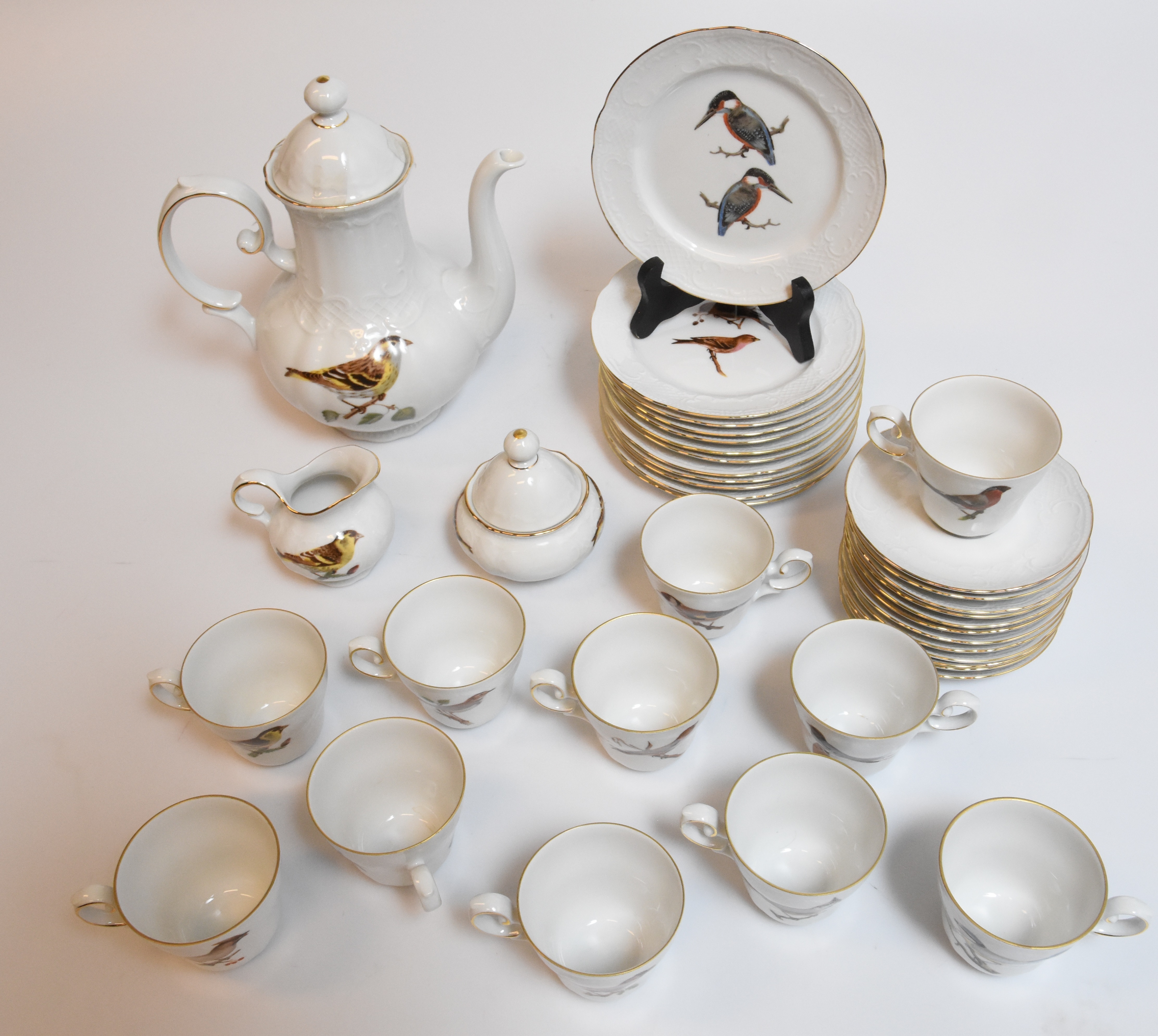 Bilder von 588002. KAFFEESET, 40 Teile Porzellan "Swedish Birds" nach ...