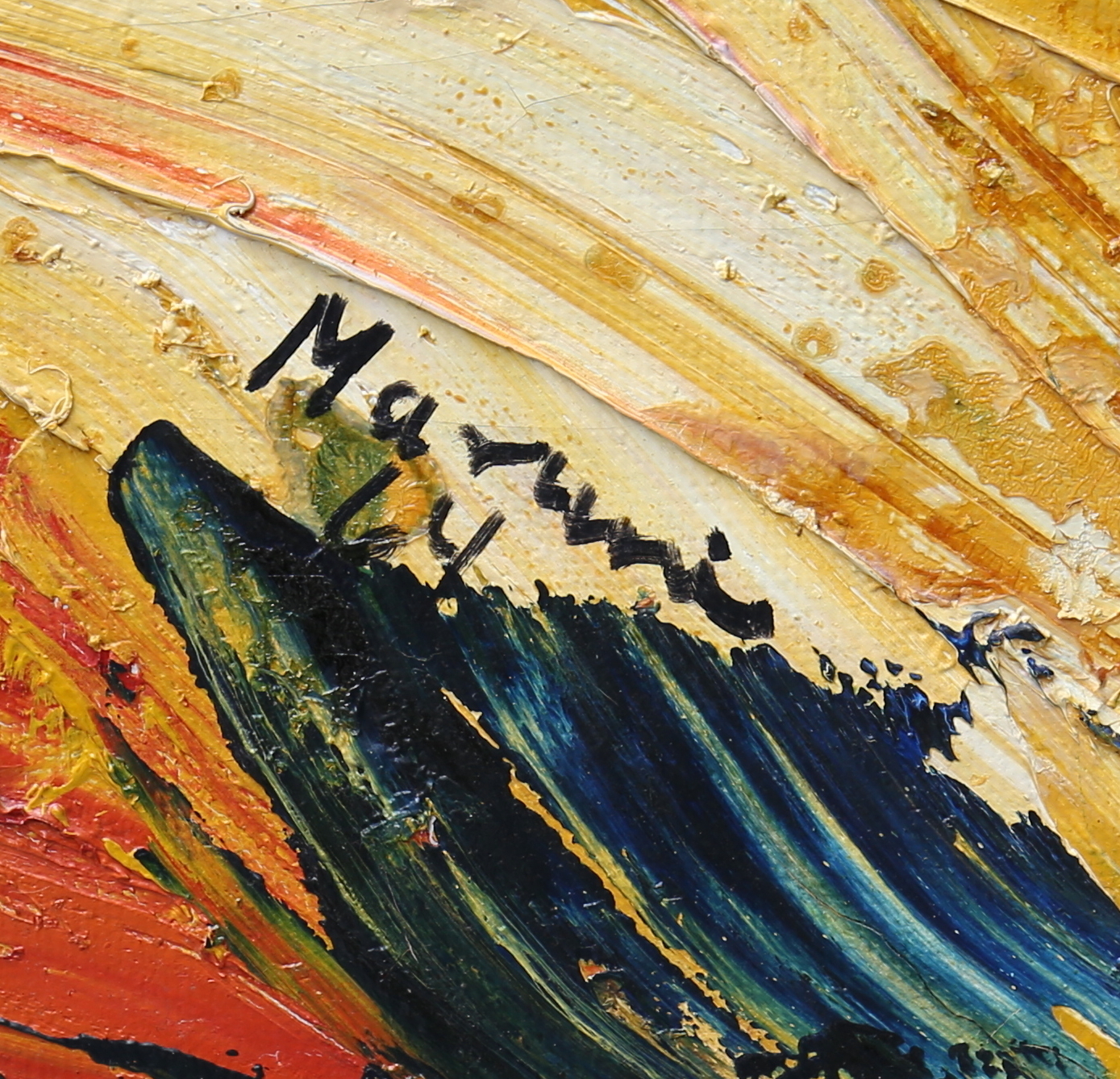 Bilder för 607411. NOVI MARUNI. "Galaks Dinosaurus". Olja på duk ...