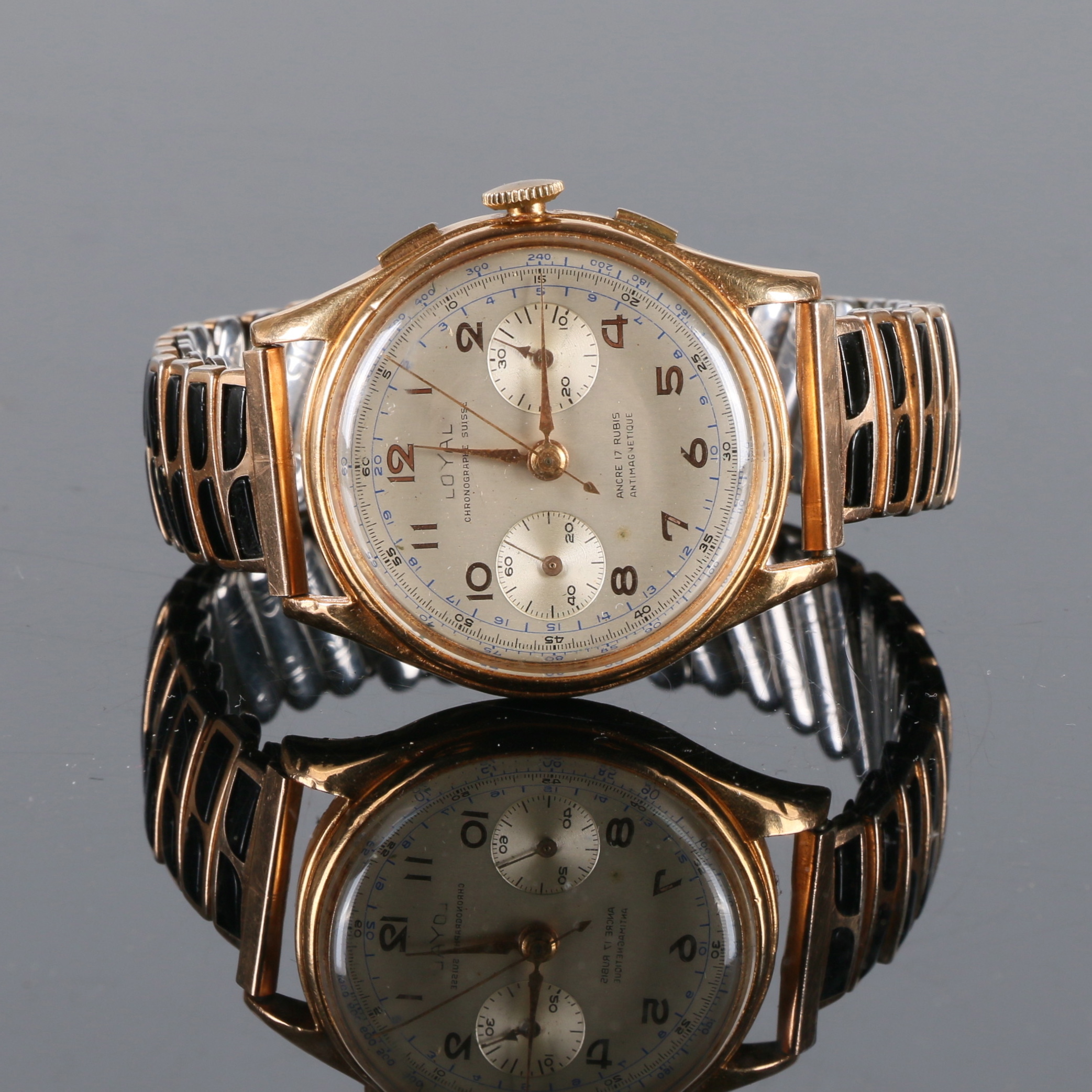 Images for 612038. WRISTWATCH, men's, 18k gold, Loyal, Chronographe ...