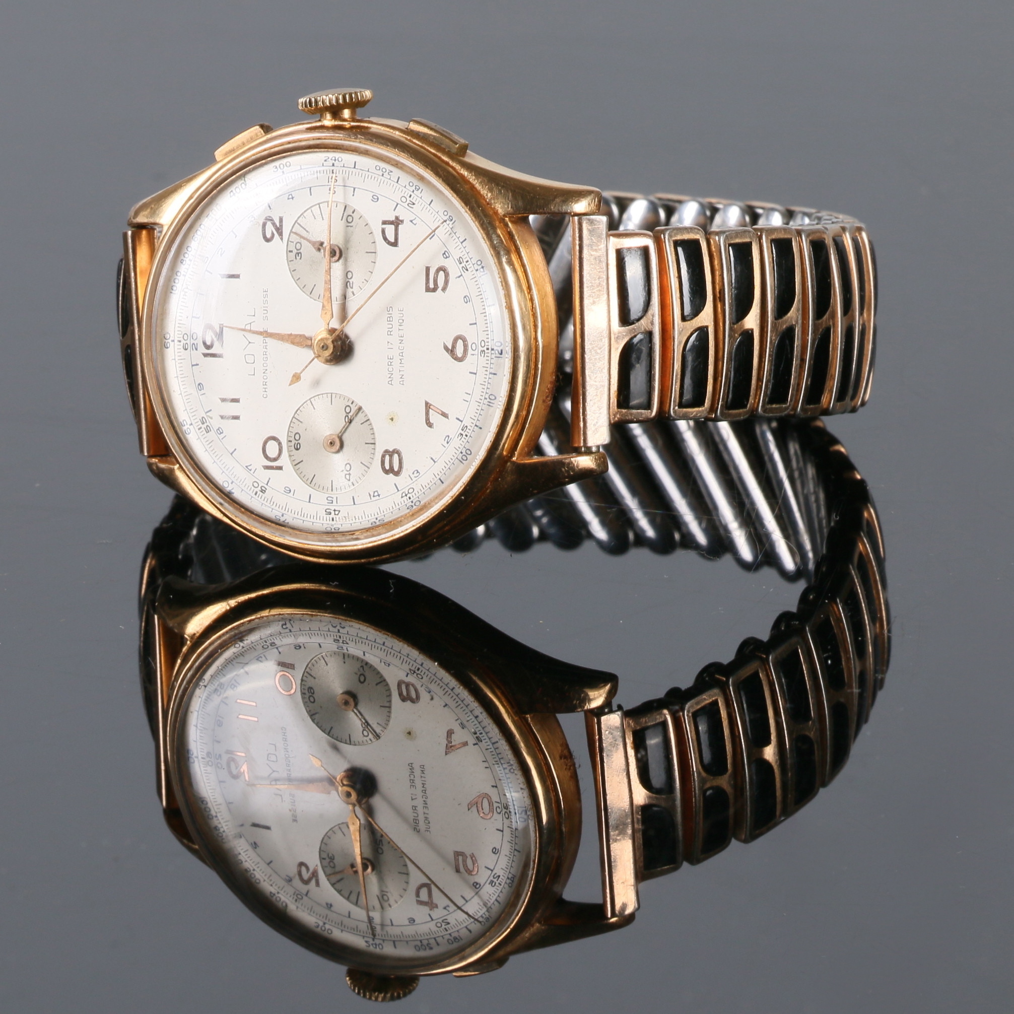 Images for 612038. WRISTWATCH, men's, 18k gold, Loyal, Chronographe ...