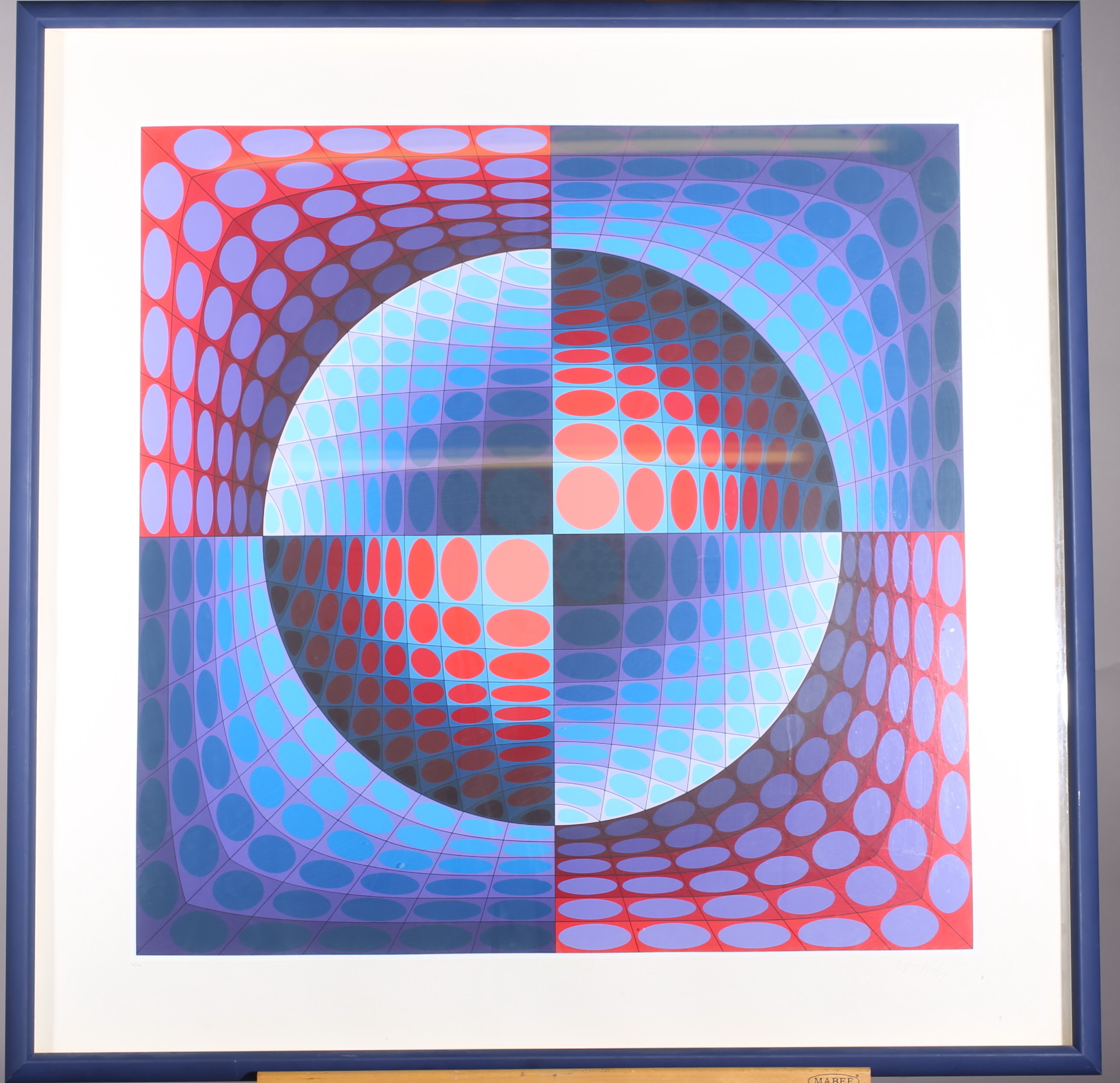 Images for 614602. VICTOR VASARELY, color serial print, "VI-VA ...
