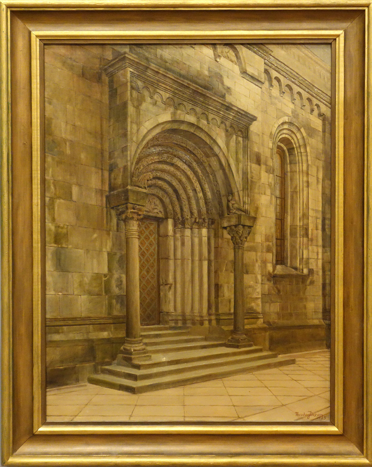 Images for 626238. THEODOR JÖNSSON. Portal at Lund Cathedral, signed ...