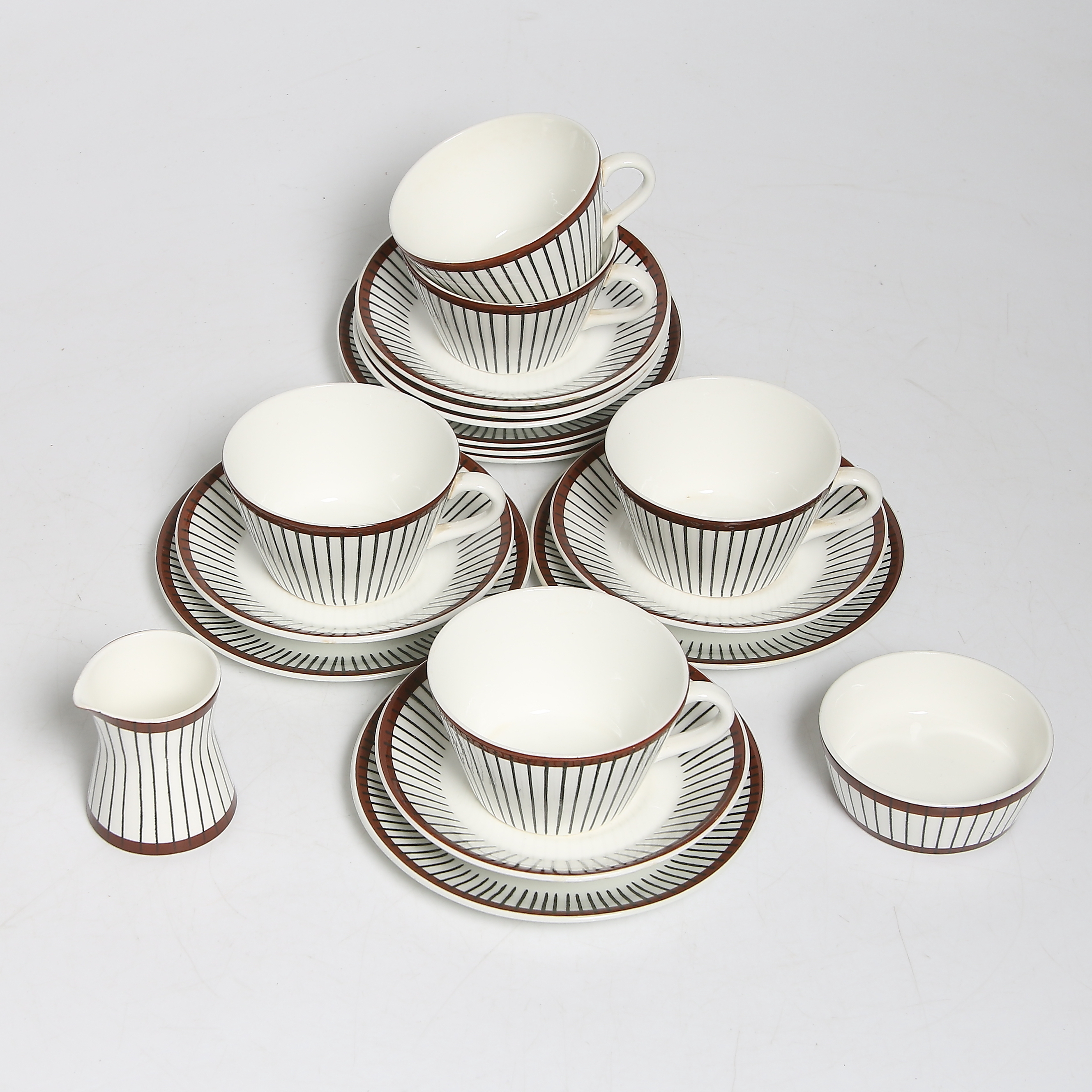 Images for 629593. TEA SERVICE, 19 parts, "Spisa Ribb" porcelain, Stig ...