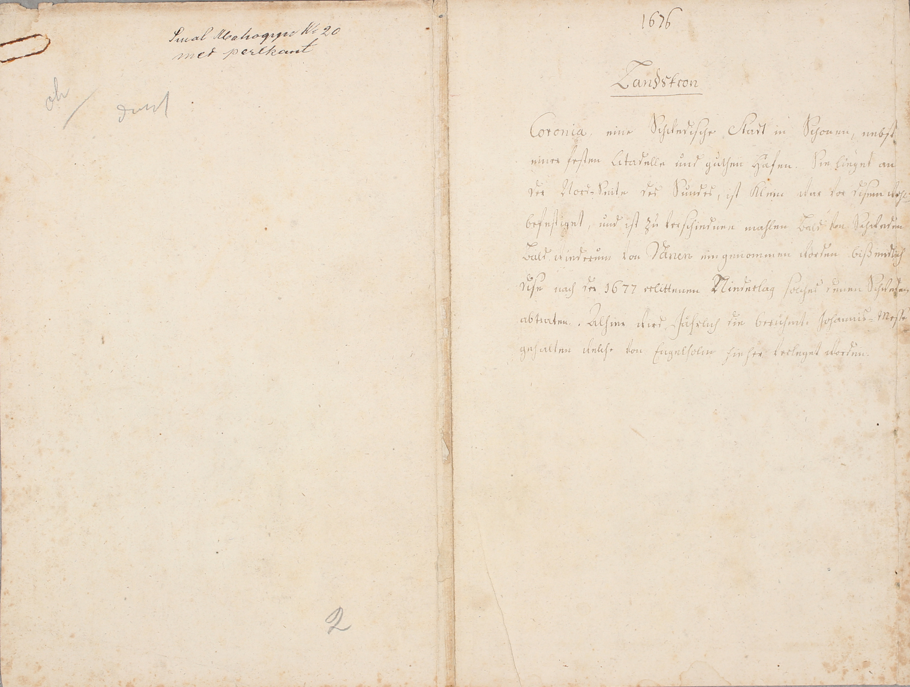 Images for 680195. MAP of Landskrona 1676, colored. Germany, late 17th ...