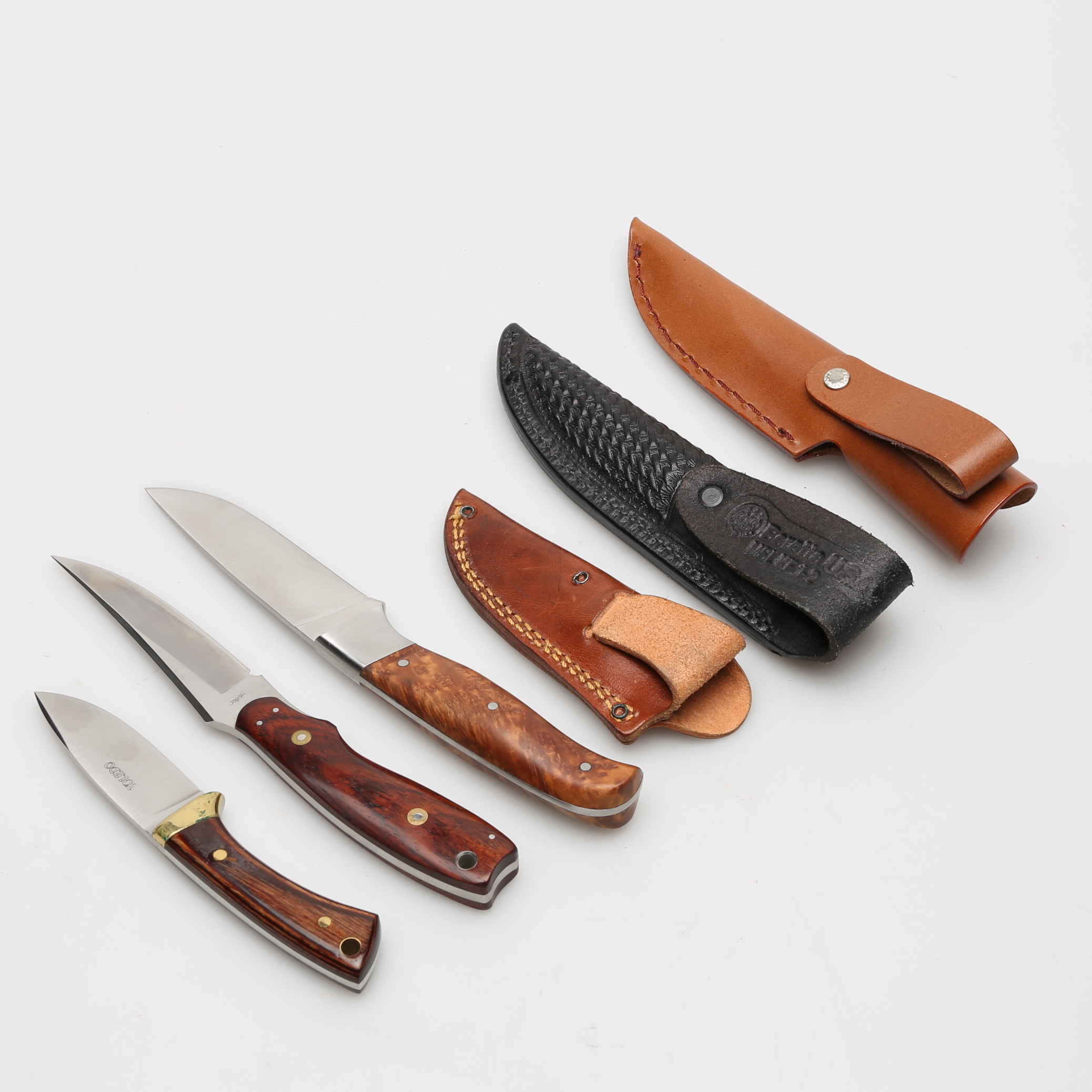 Images for 681042. HUNTING KNIVES, 3 pcs. Wolf Borger, Beretta and ...