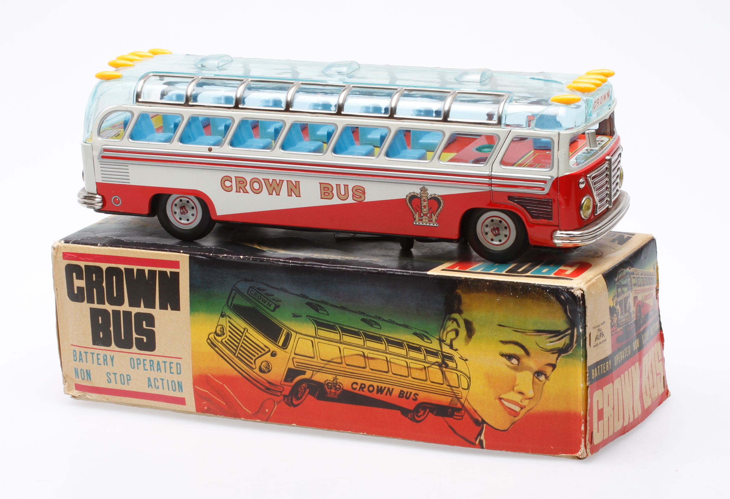Images for 68278. TOYS, "Crown Bus", Alps, Japan, 1950s / 60s. - Auctionet