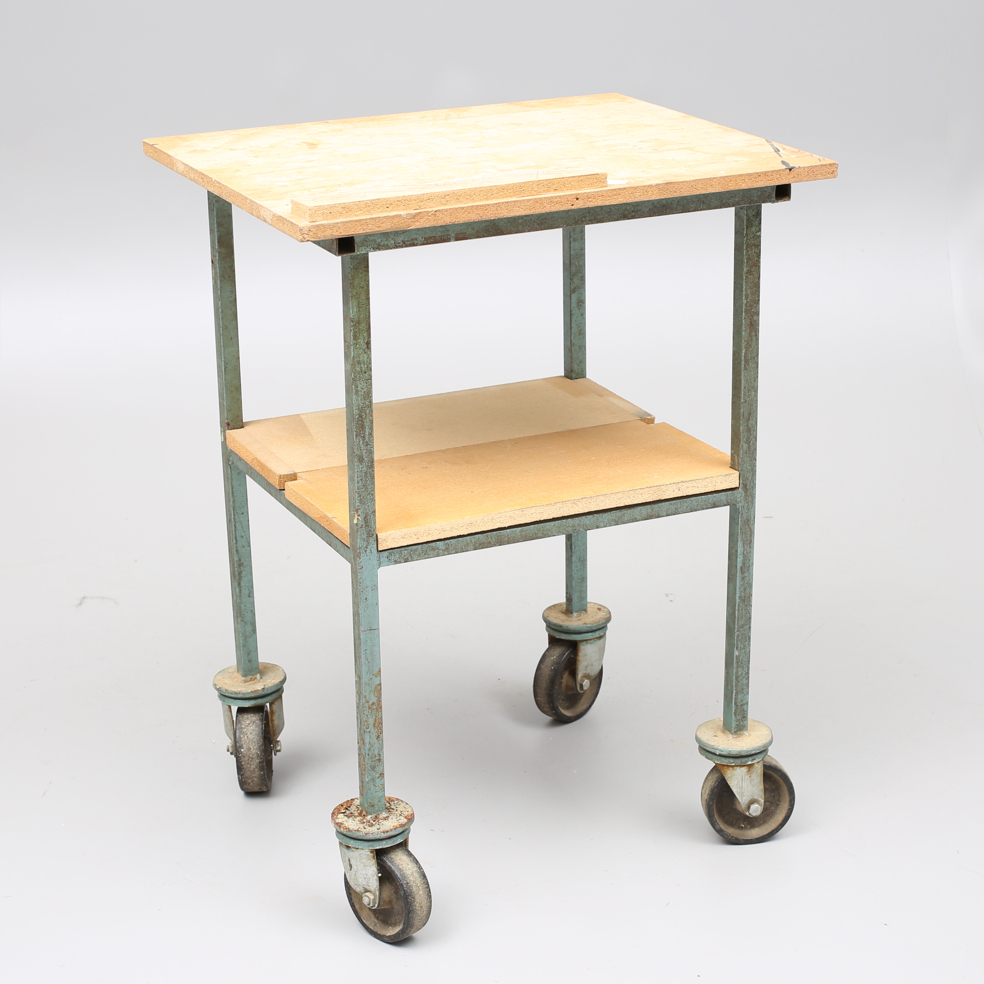Images for 697265. TABLES/CARTS on wheels, 2 pcs, industrial. - Auctionet