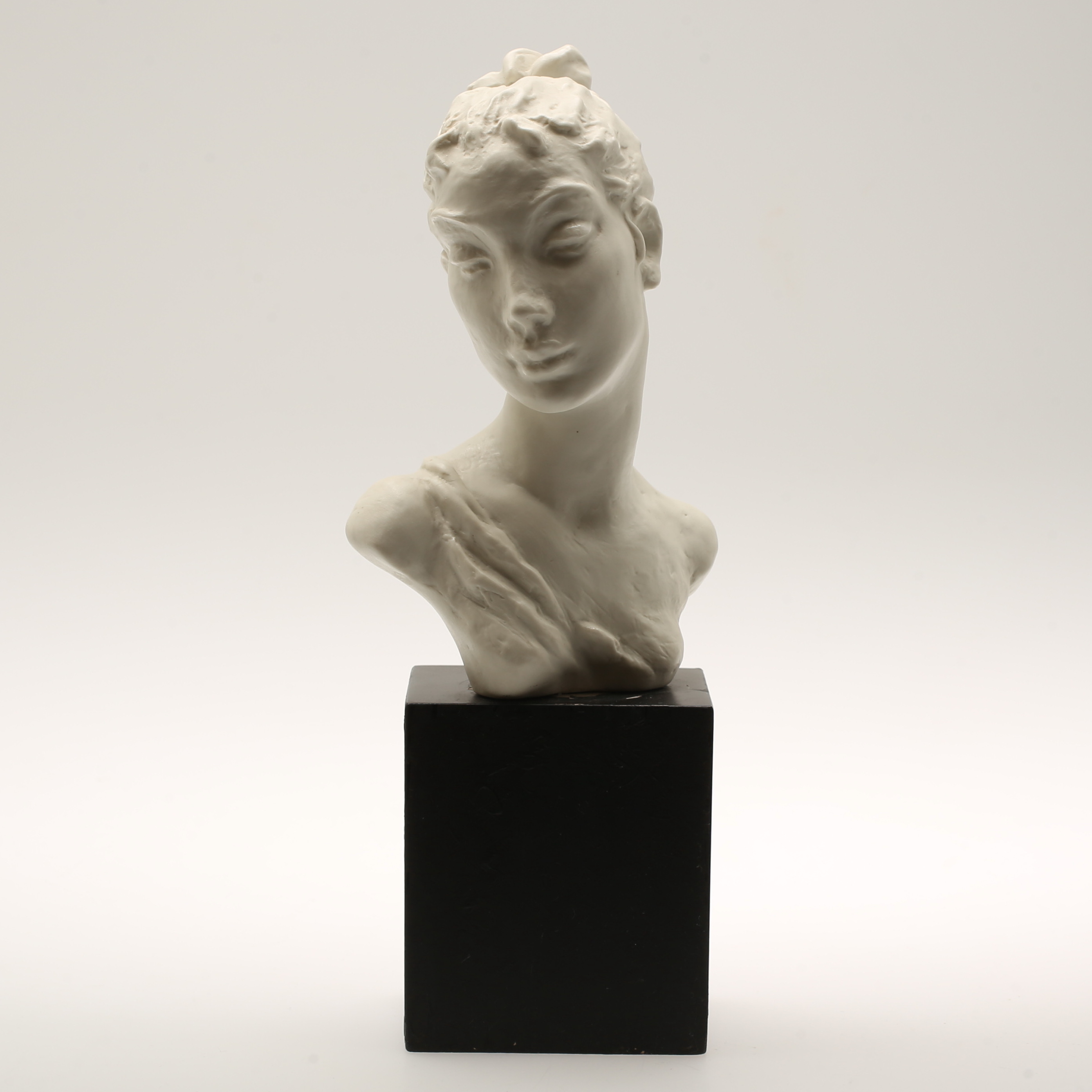 Images for 706513. BUST, on wooden plinth, marked Rosenthal. THE FIGURE ...