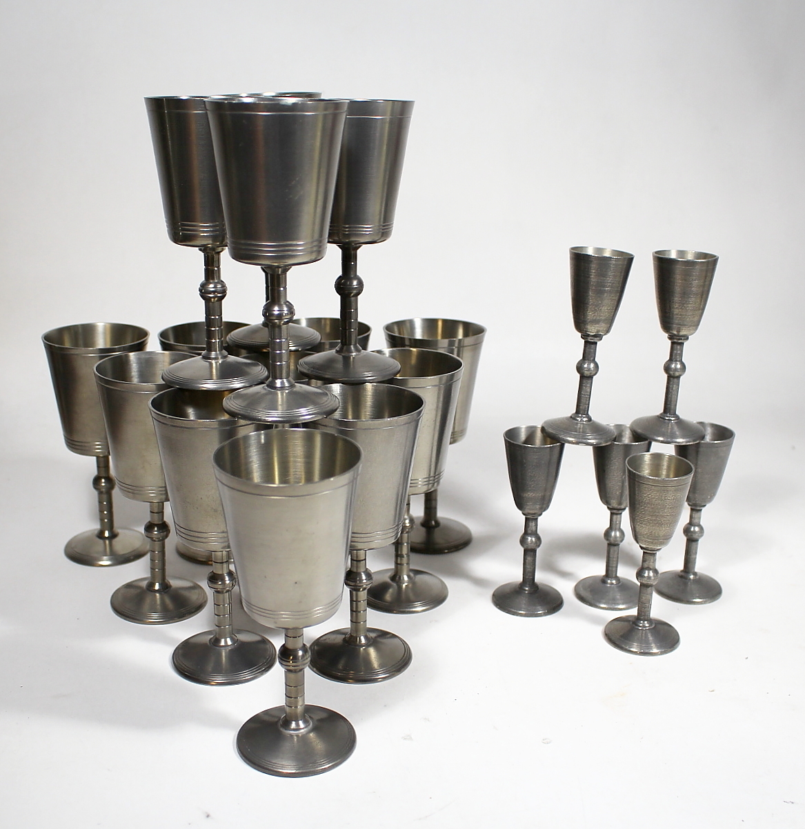 VINGLAS/SNAPSGLAS, 20 st, tenn. Silver & Metall - Tenn, Mässing ...