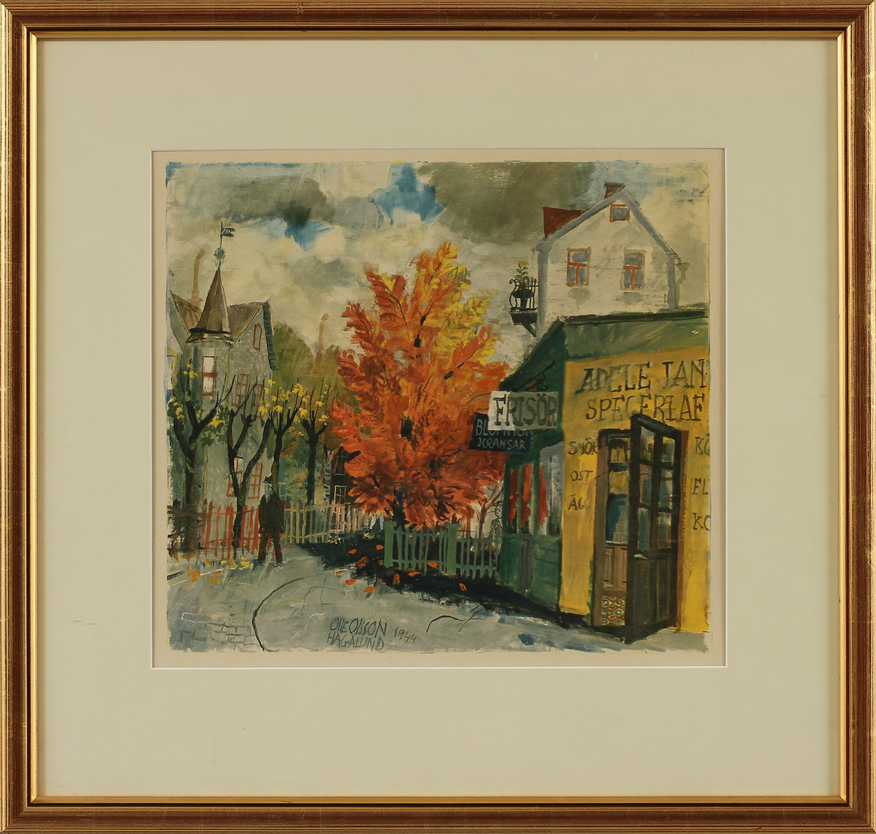 OLLE OLSSON HAGALUND. Färglitografi, signerad i trycket. Konst - Grafik ...