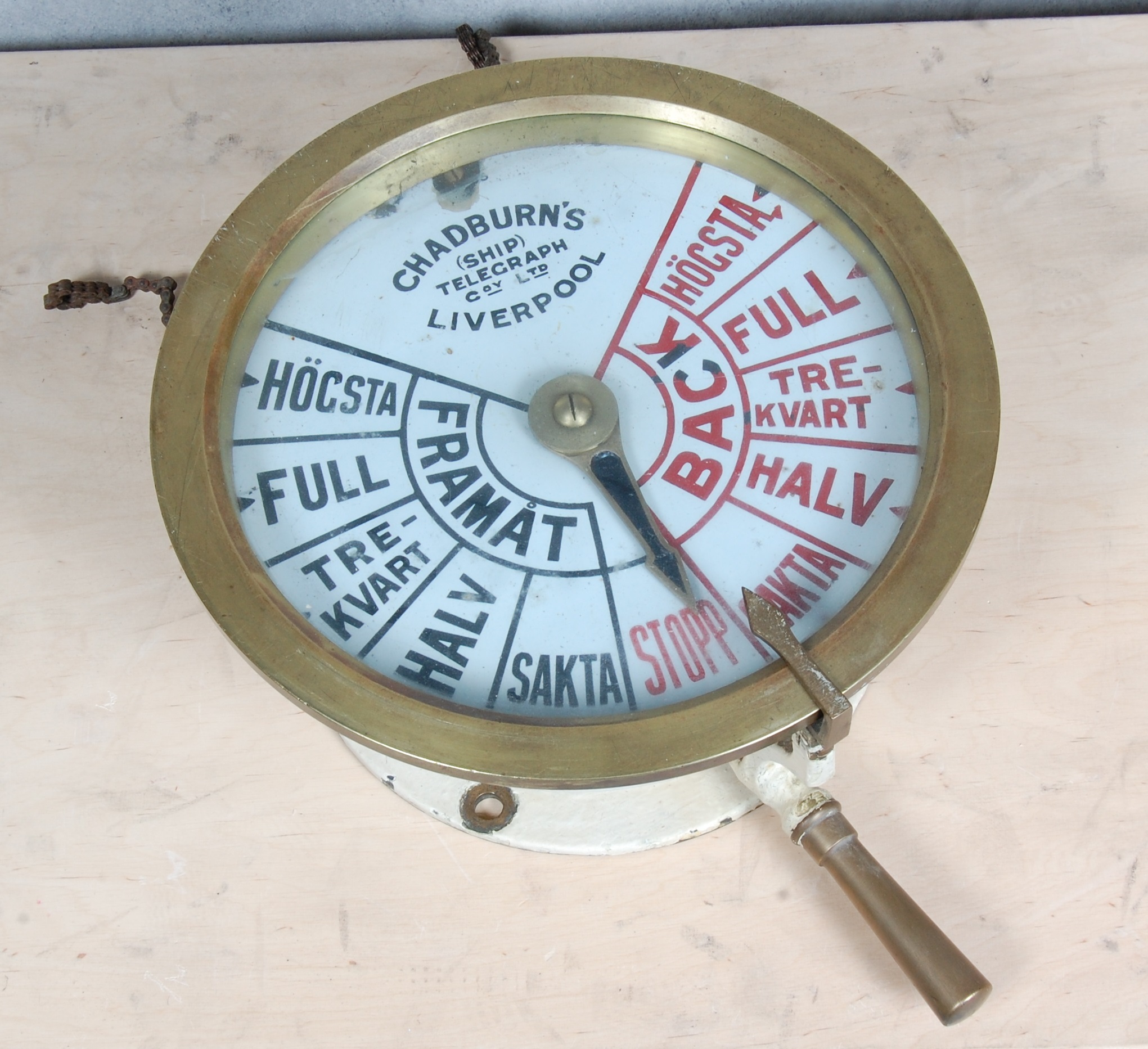 Images for 72323. MACHINE TELEGRAPH, from engine room, about 1930s ...