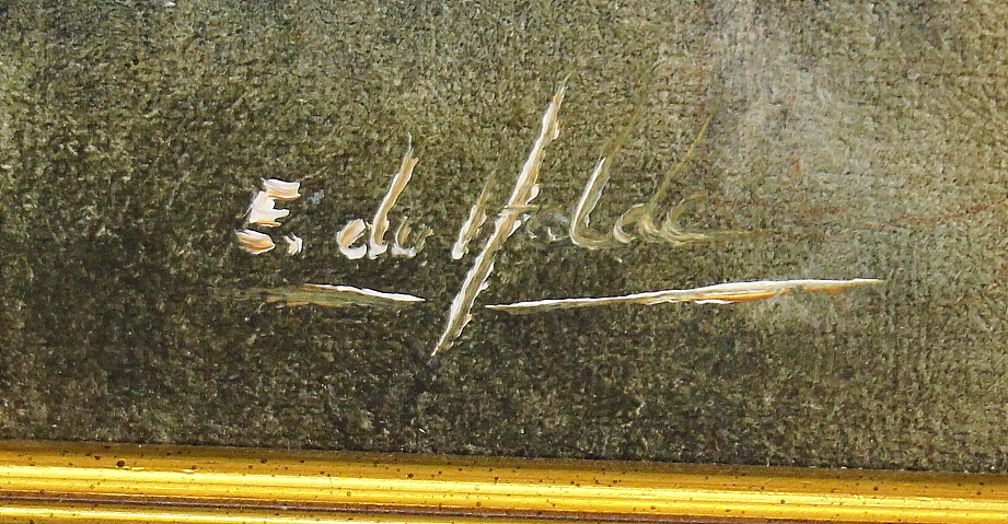 Images for 727603. WALTER DU HALDE. Oil on canvas, Woman with child ...