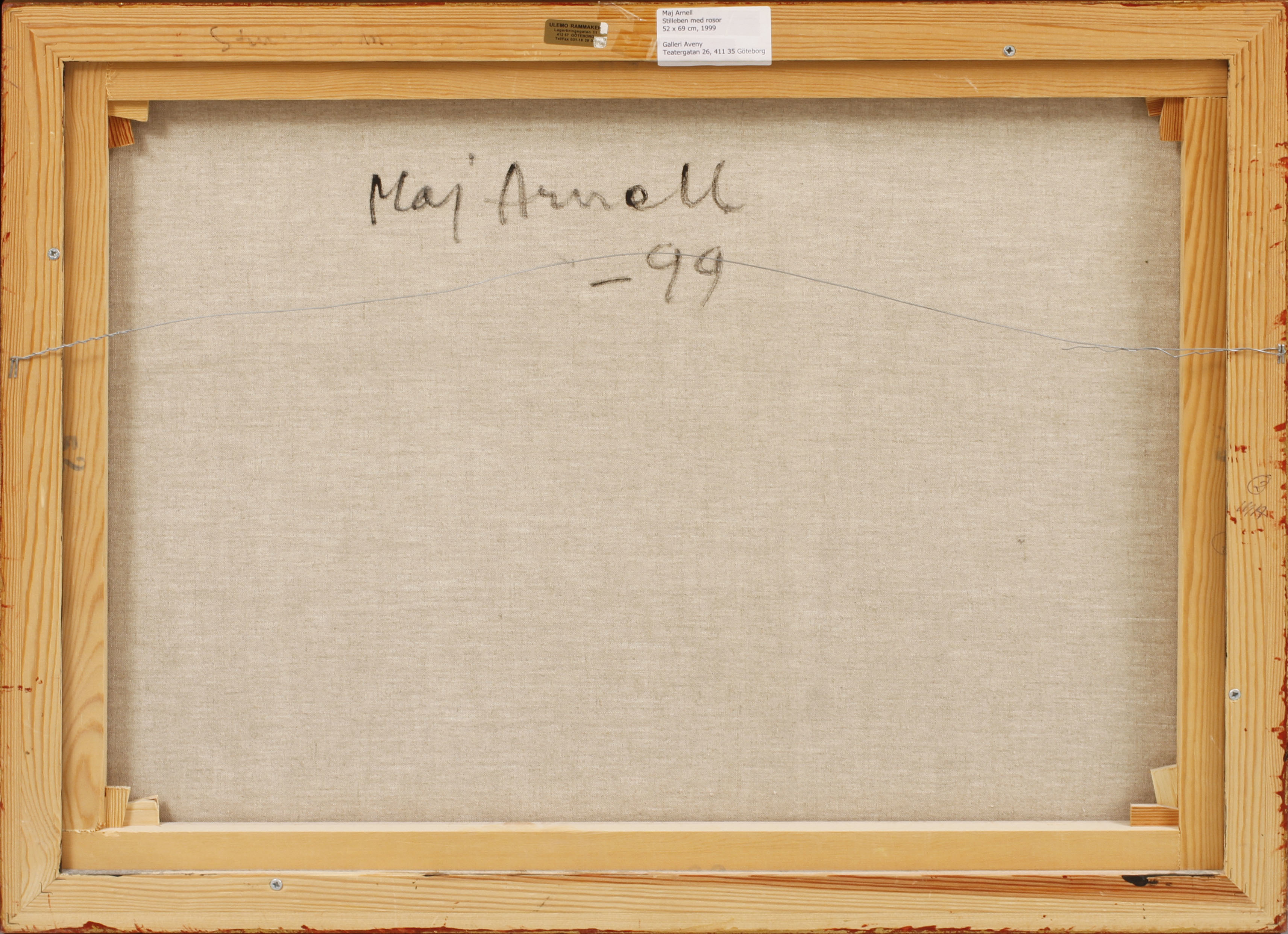 Images for 729193. MAJ ARNELL. Still life with flowers and decanter ...