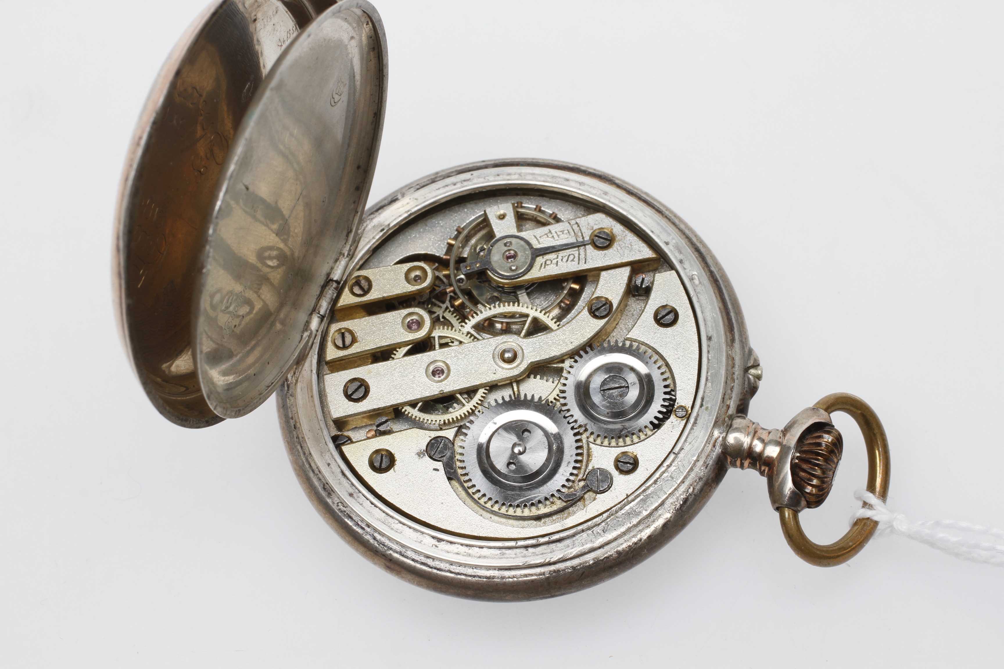 Images for 74570. POCKET WATCH, moon phase, silver, turn of the century ...