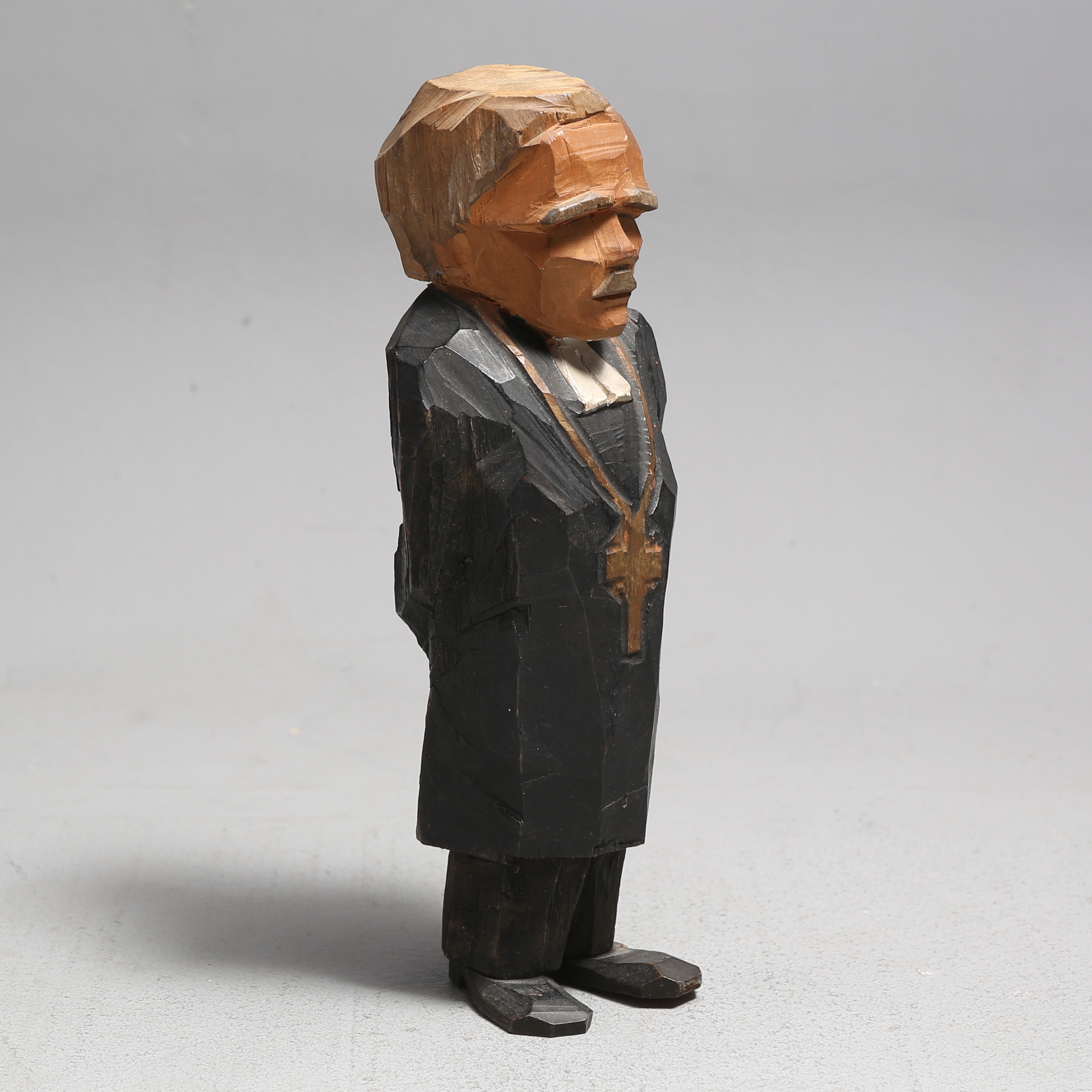 Images for 770181. FRANS LARSSON. Sculpture, Wood, "Archbishop, Natan Söderblom", signed "Frans ...