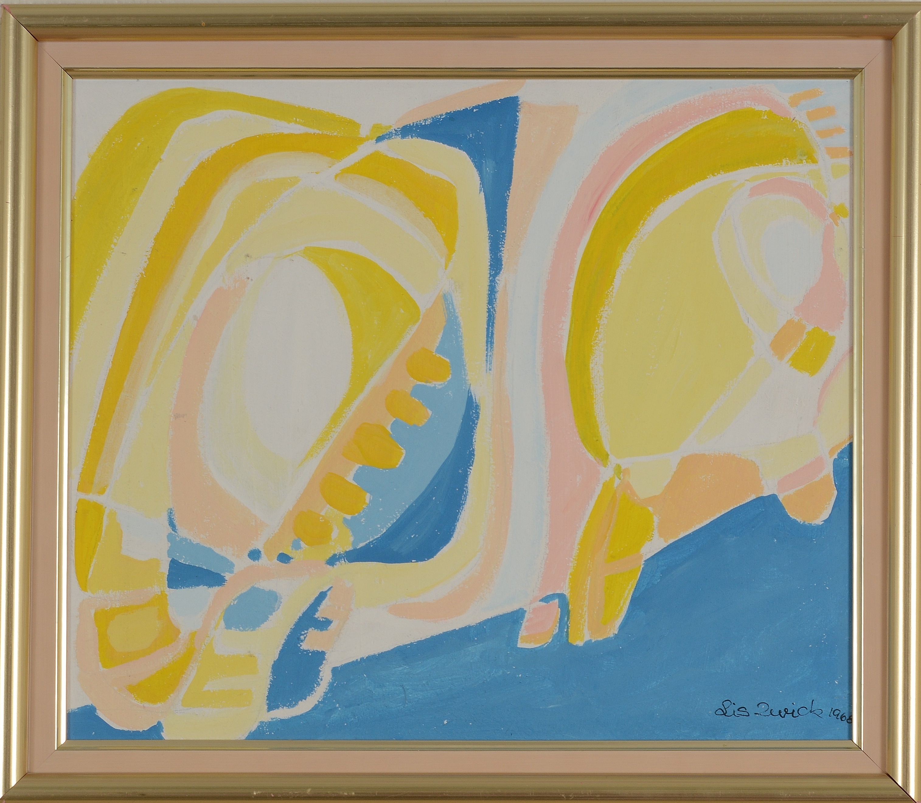 LIS ZWICK. Oil on Board. Art - Paintings - Auctionet