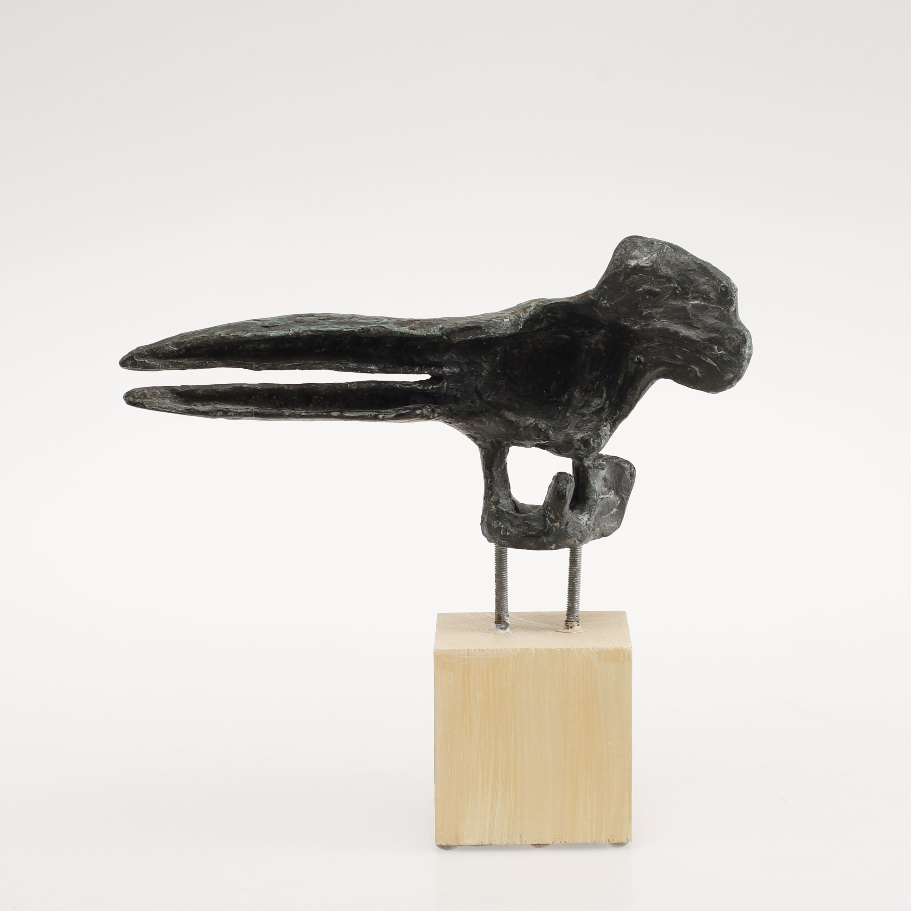 Bilder zu 775820. GUDRUN EDUARDS. Skulptur "Fossiler Vogel", Bronze, signiert und nummeriert 1/ ...