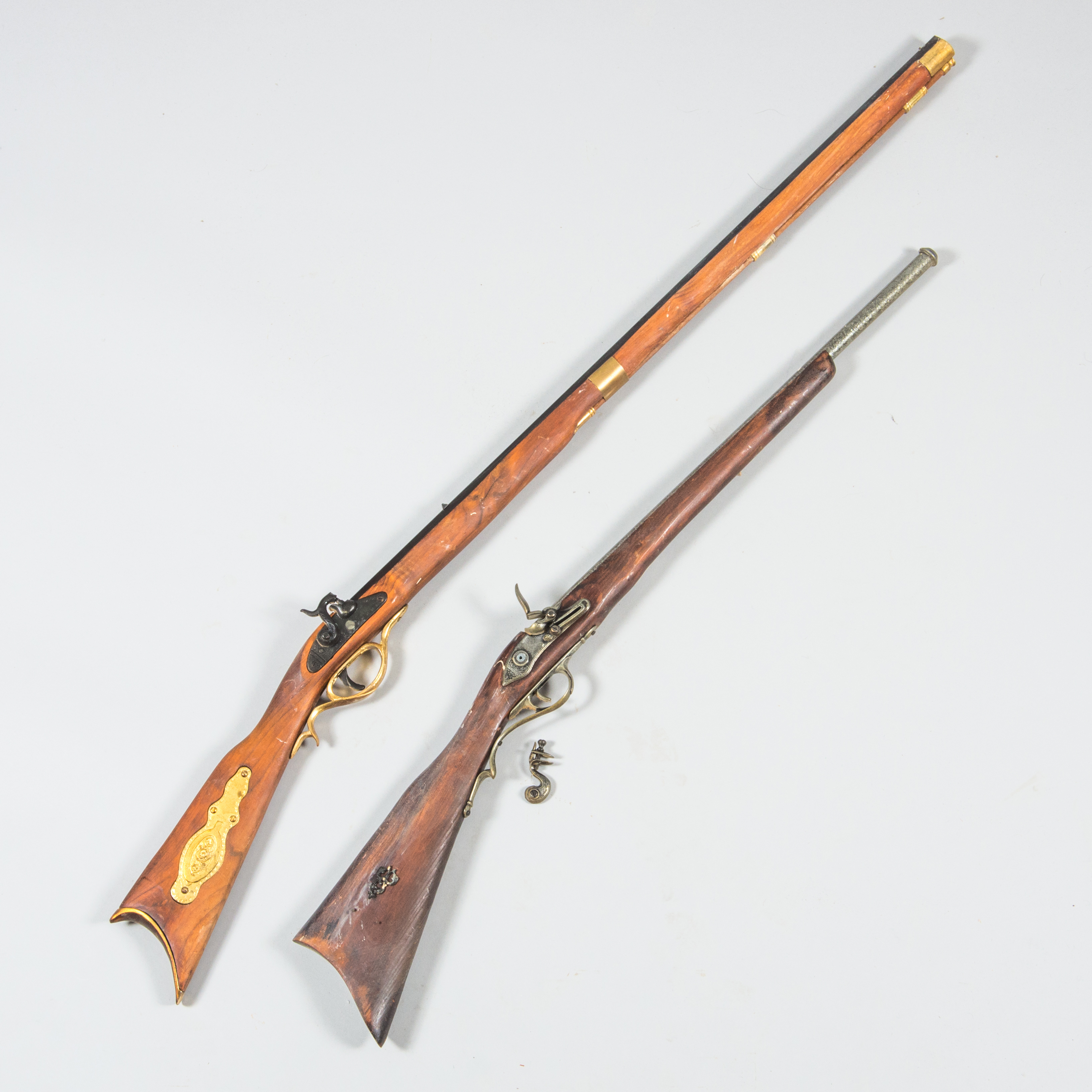 Images for 776428. RIFLE, 2 pieces, percussion lock and flint lock ...