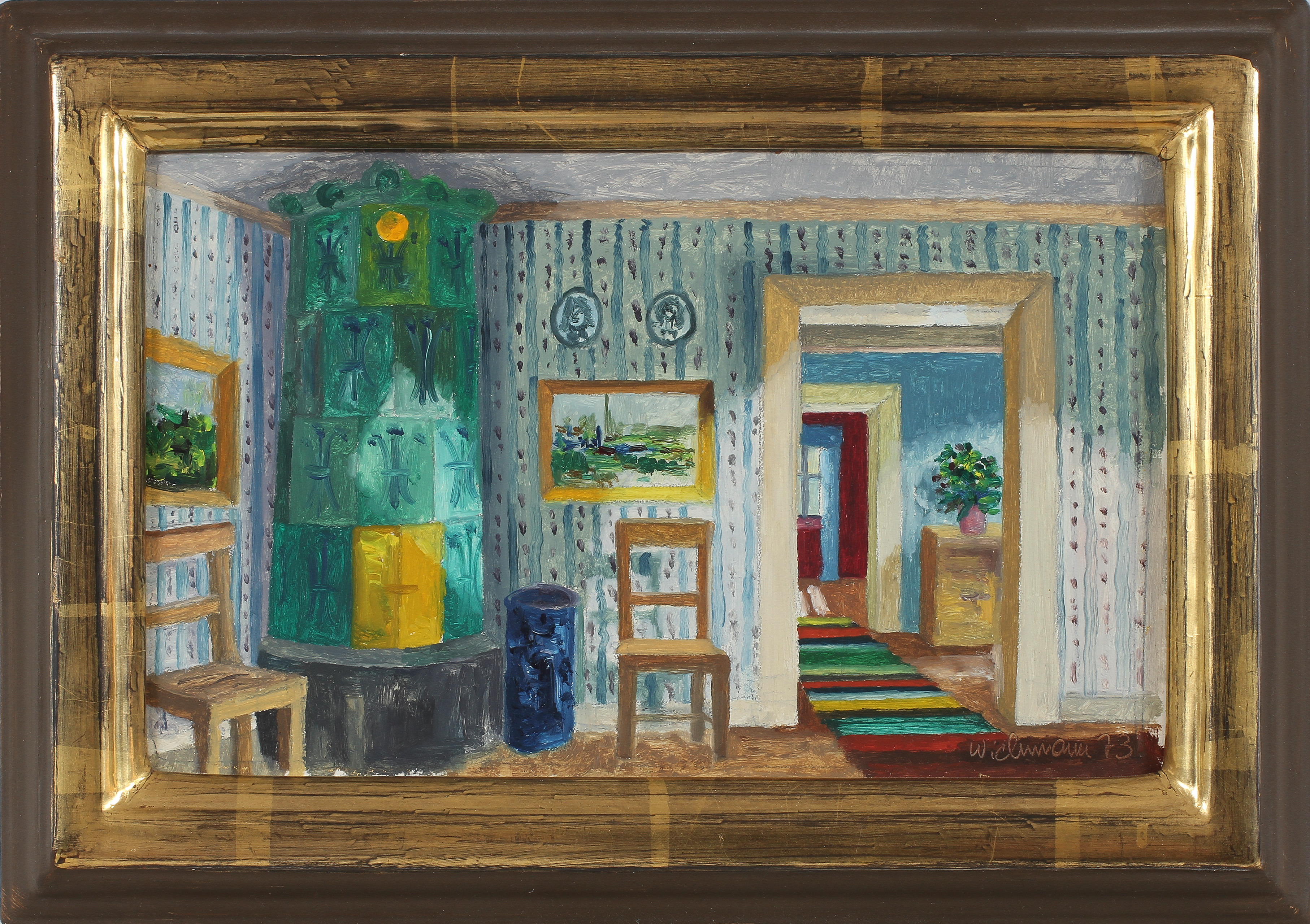 Images for 78228. HARRY WICHMAN. Oil on Board, signed- 73. - Auctionet