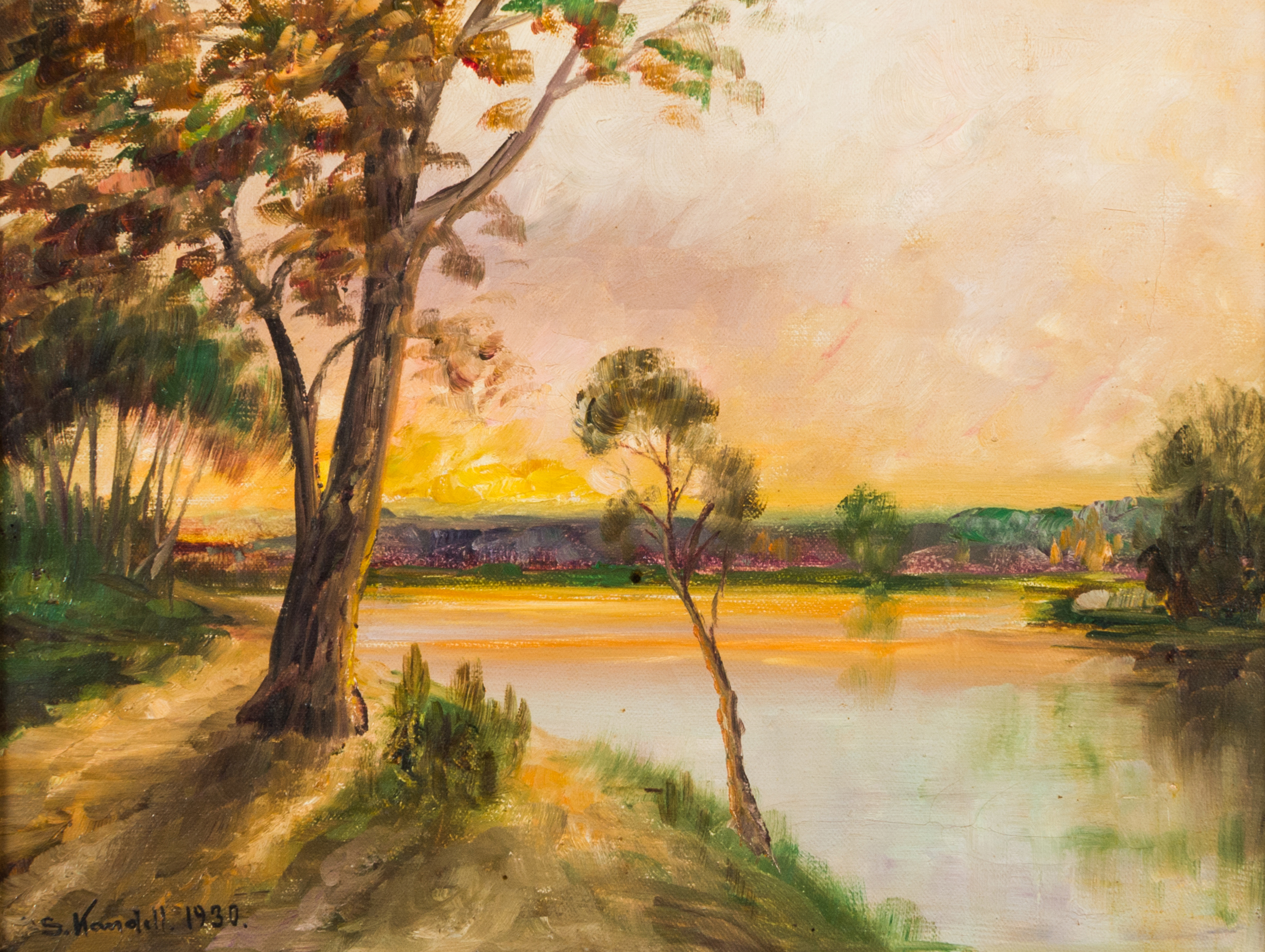 Images for 783576. STURE KANDELL. Landscape with lake, oil on canvas ...