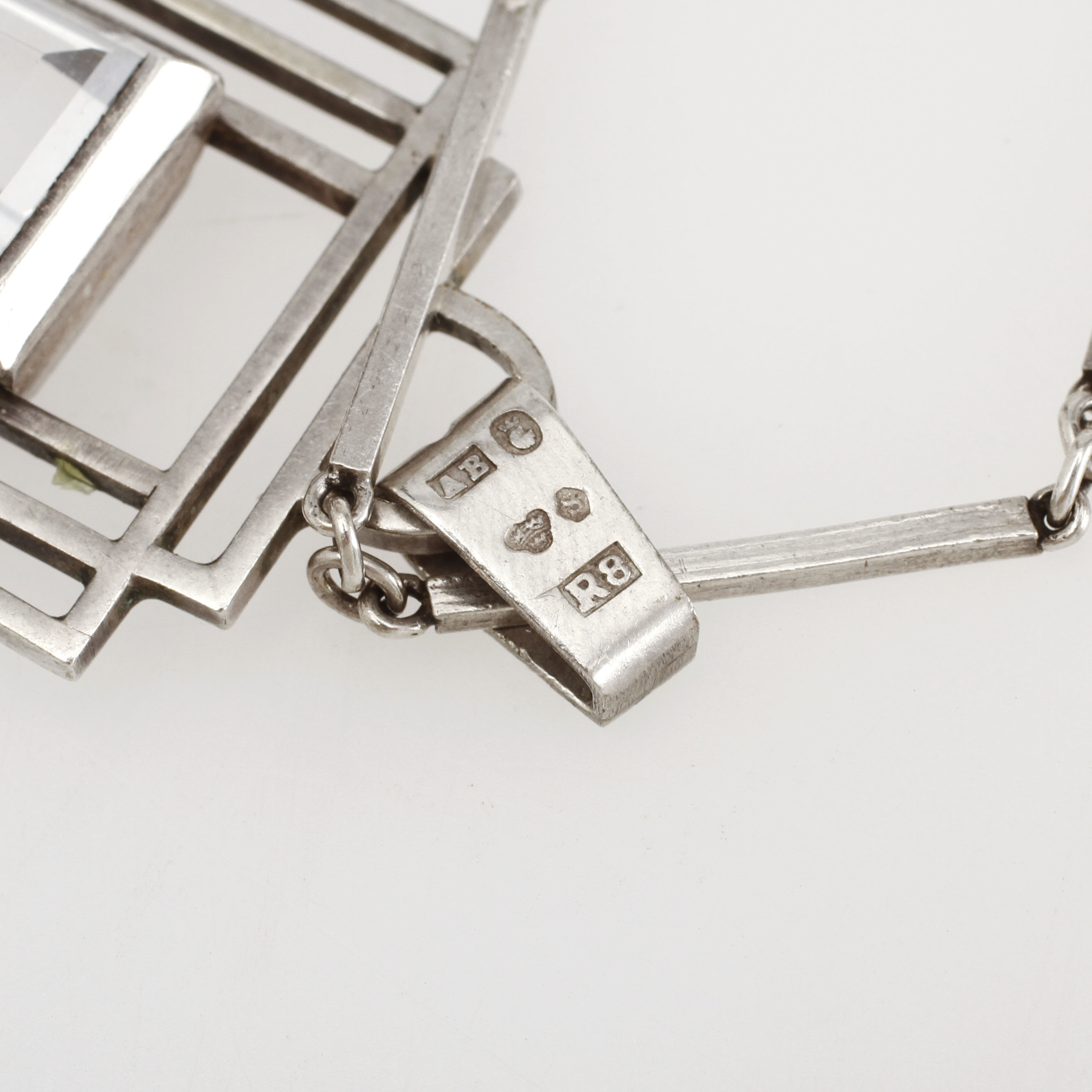 Images for 798183. NECKLACE and PENDANT, silver with cut rock crystal ...