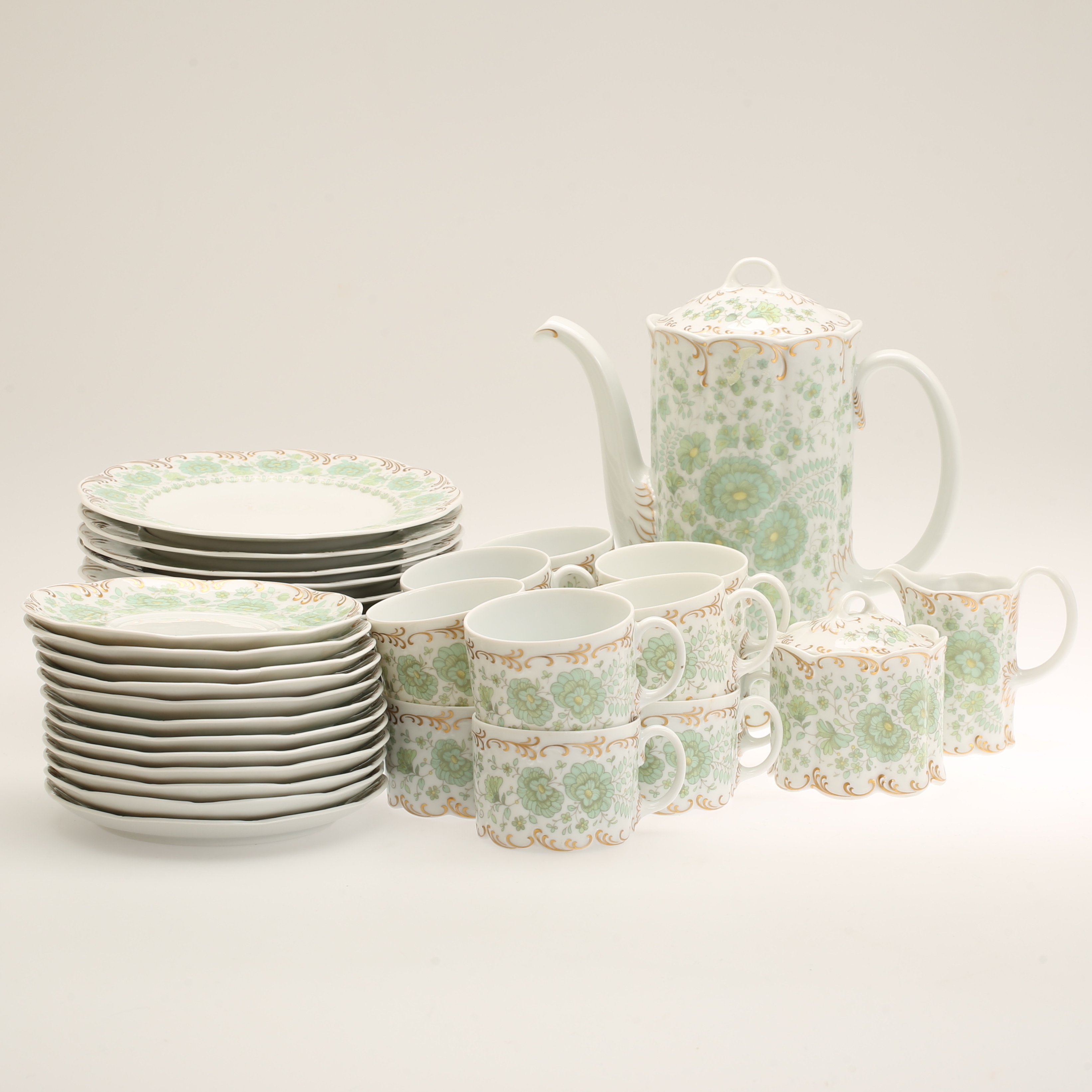 Images for 801329. COFFEE SET, 27 pieces, "Classic Rose Collection ...