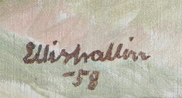 Images for 80446. ELLIS WALLIN. "Beautiful Summer Day", oil on canvas ...