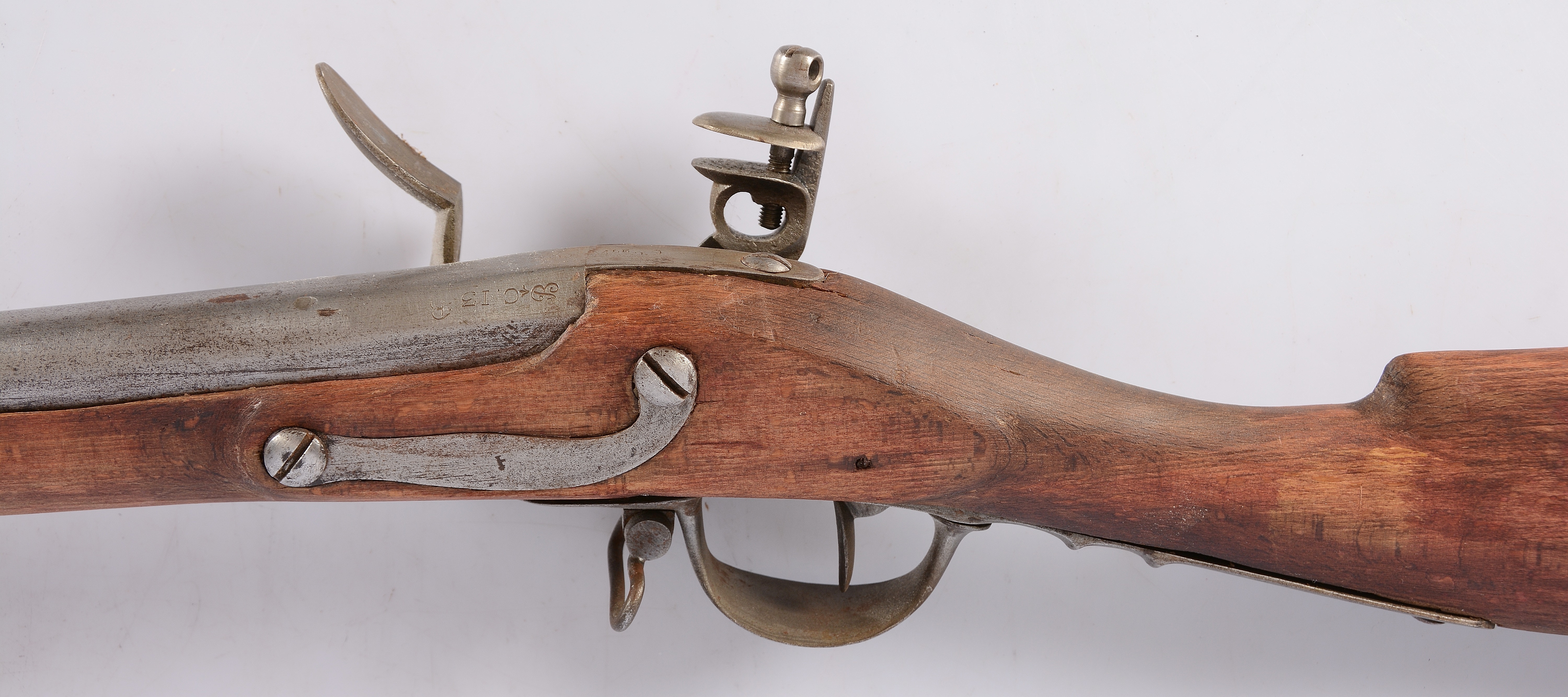 Images for 814668. FLINT LOCK RIFLE WITH BAYONET, 18th century. - Auctionet