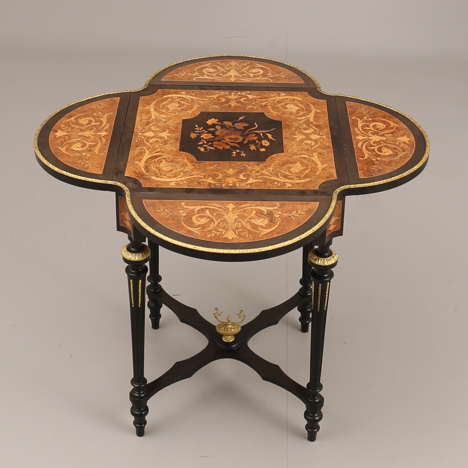 Images for 817234. COFFEE TABLE/FLORAL TABLE, wood and brass, Louis VXI ...