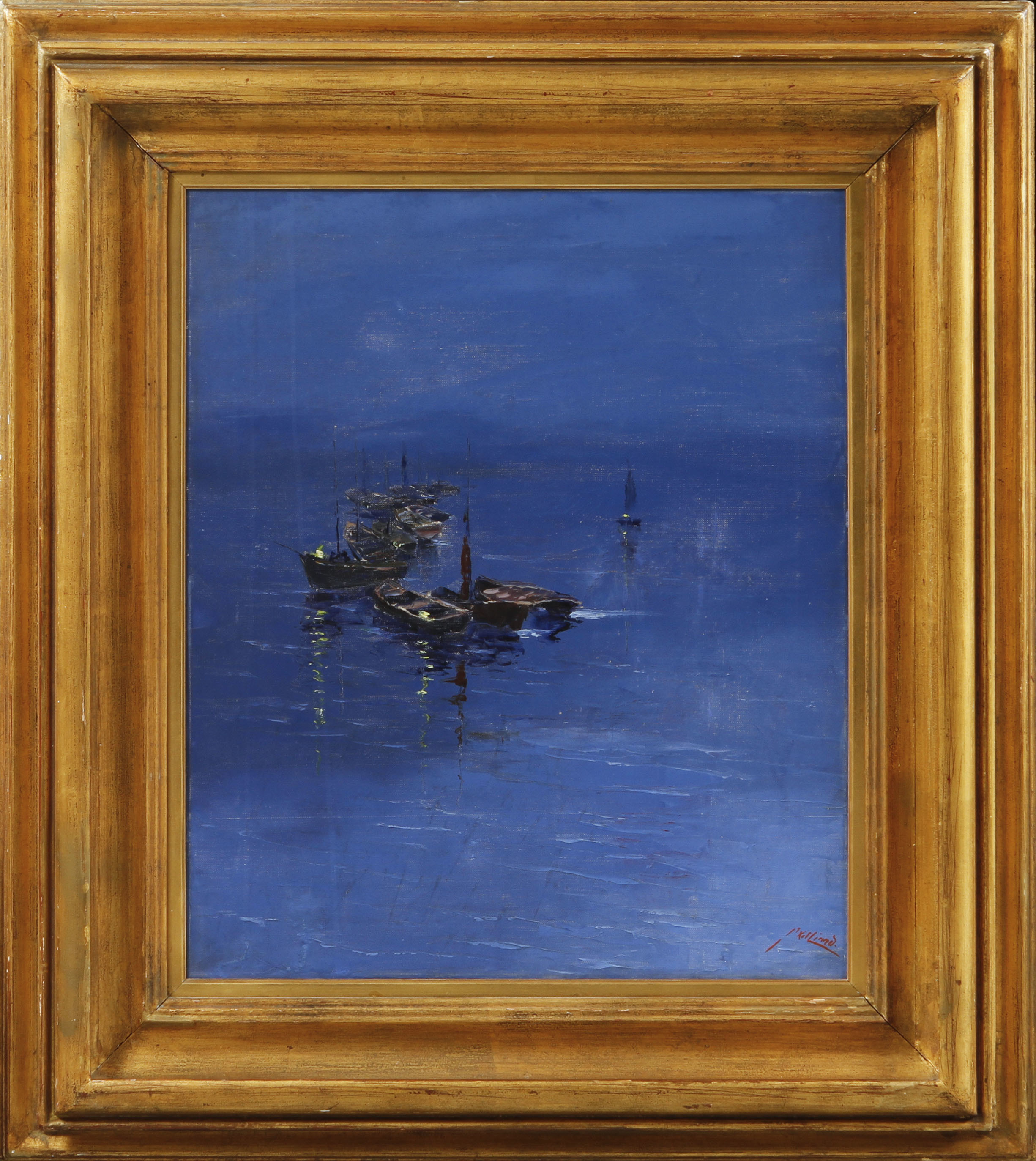 AXEL LIND. olja på duk, sign. Konst - Måleri - Auctionet