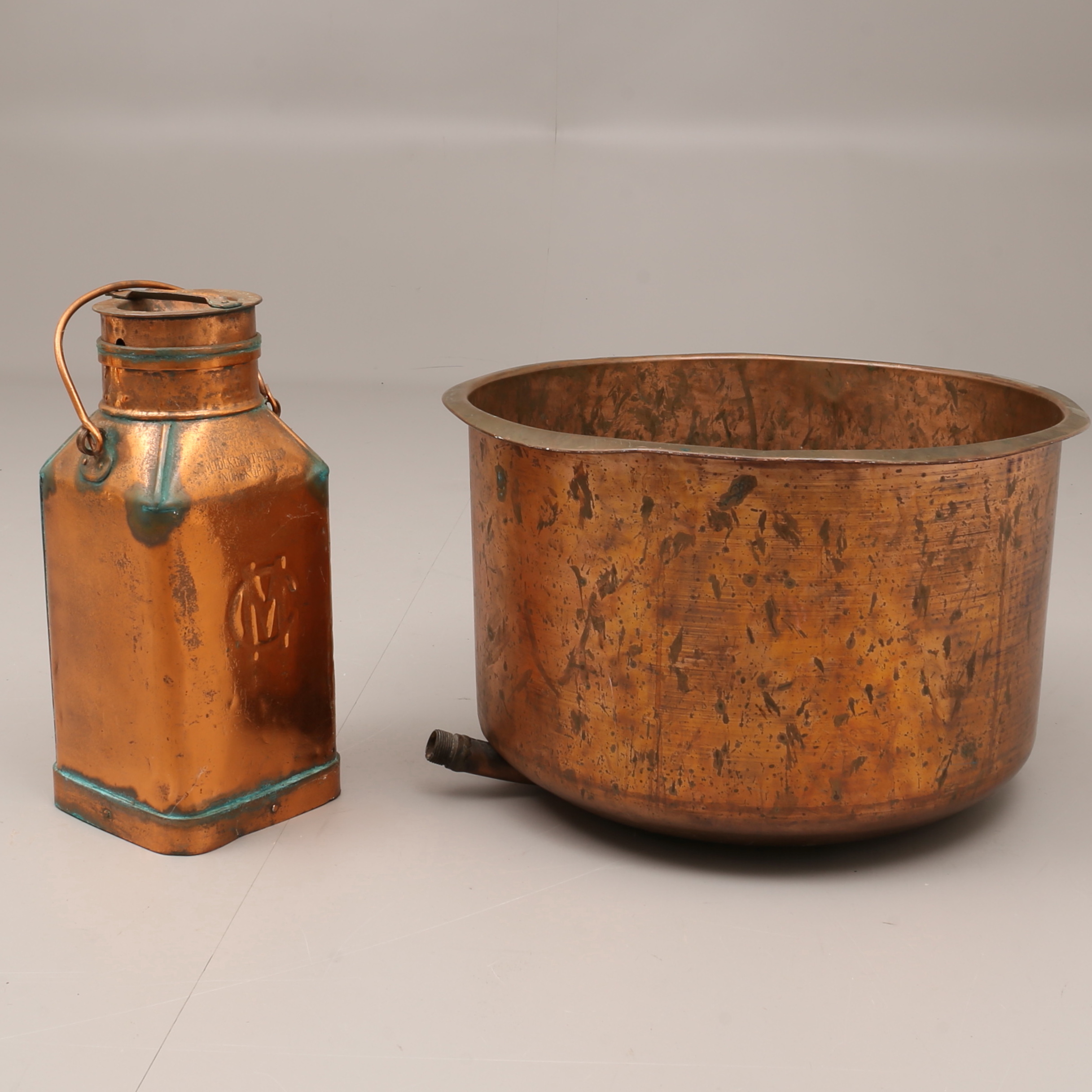 BALJA. MJÖLKKRUKA. Koppar. Silver & Metall - Övriga metallföremål ...