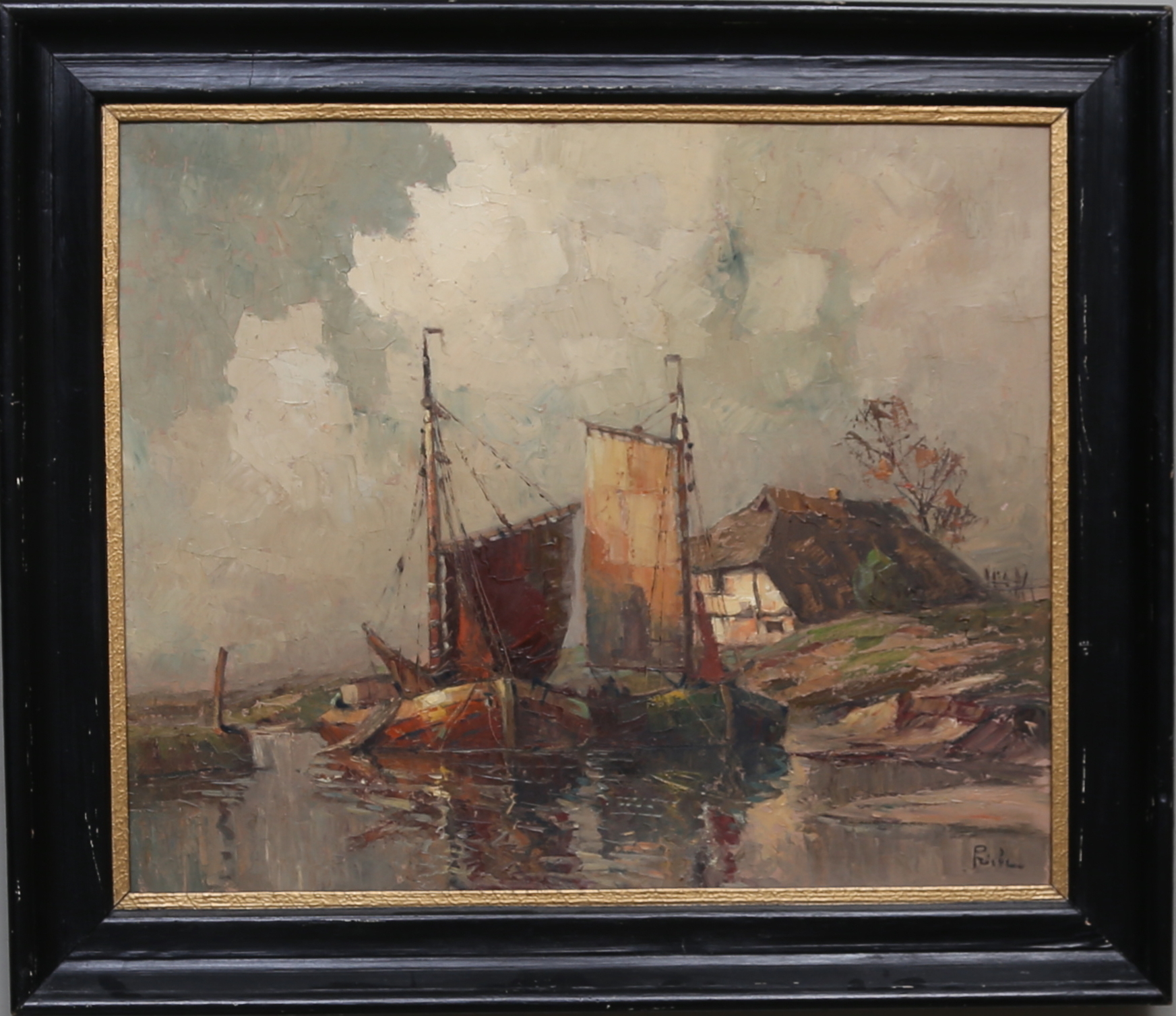 Images for 852488. FISHER RUDOLF PRIEBE. Oil on Board, signed Priebe ...